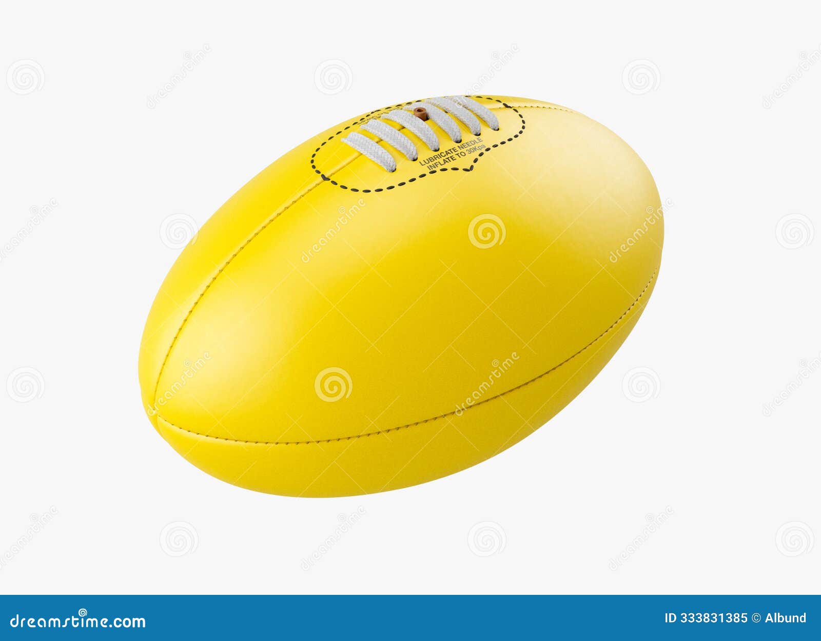 Aussie Rules Ball Yellow stock illustration. Illustration of oval ...