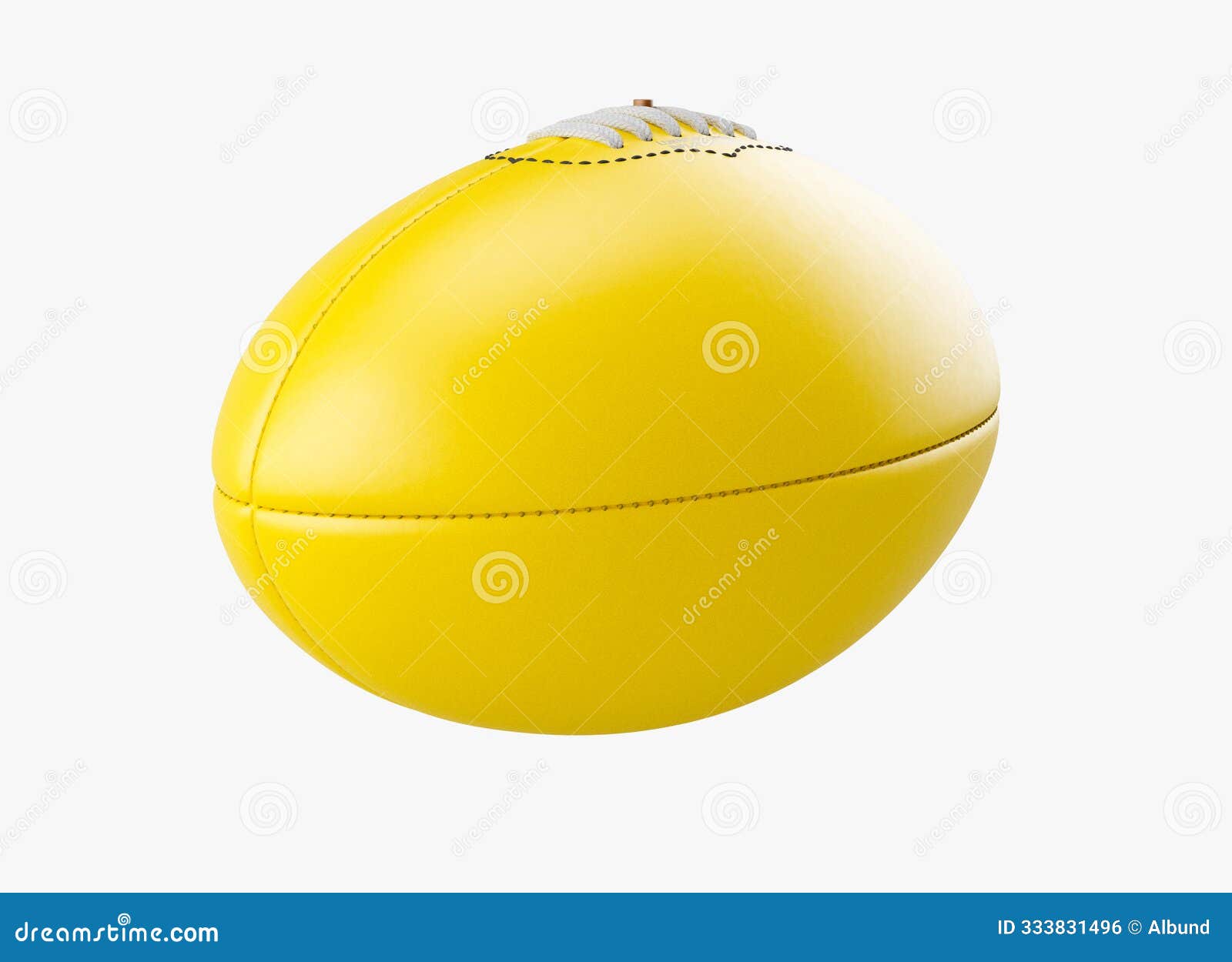 Aussie Rules Ball Yellow stock illustration. Illustration of footie ...