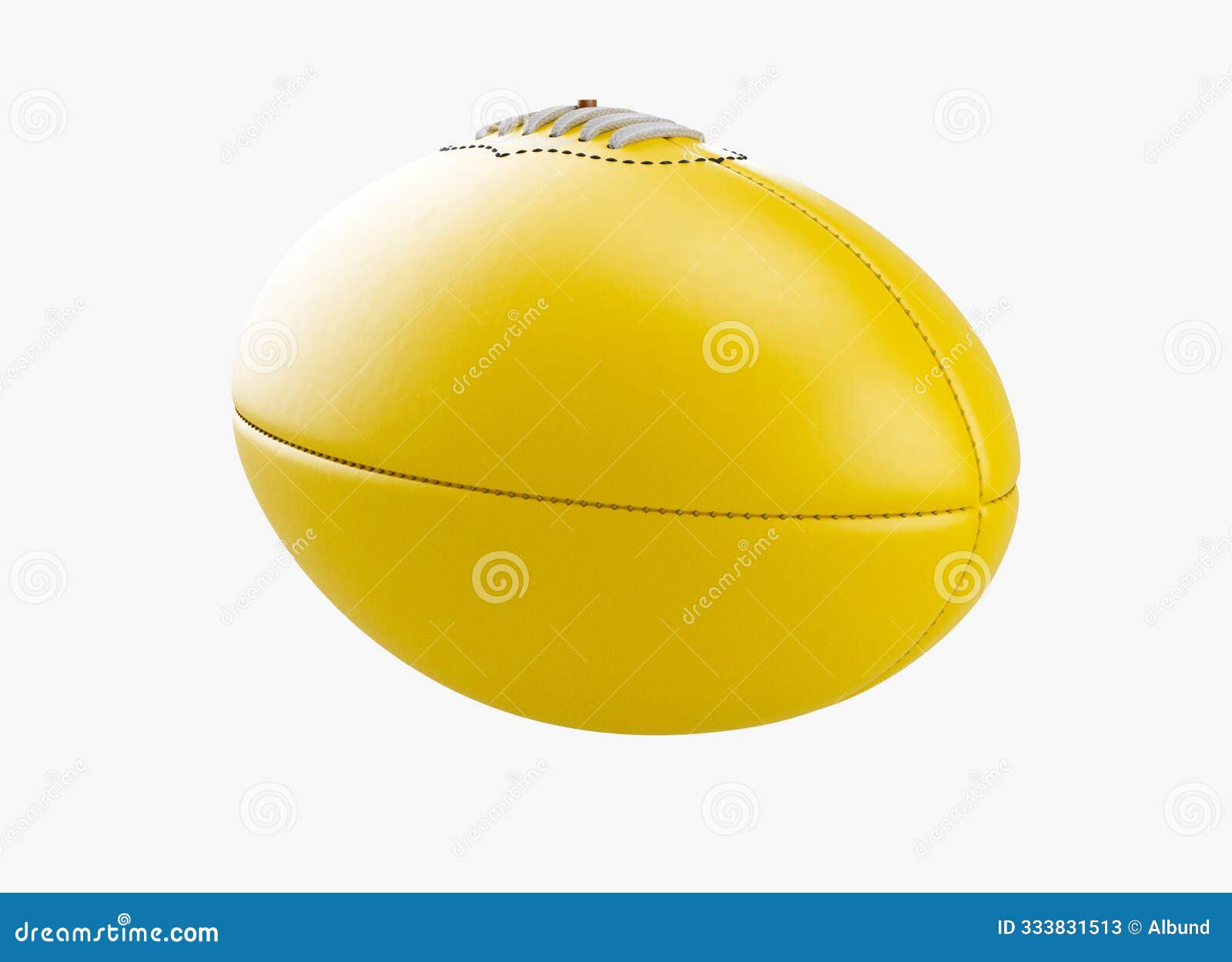 Aussie Rules Ball Yellow stock illustration. Illustration of football ...