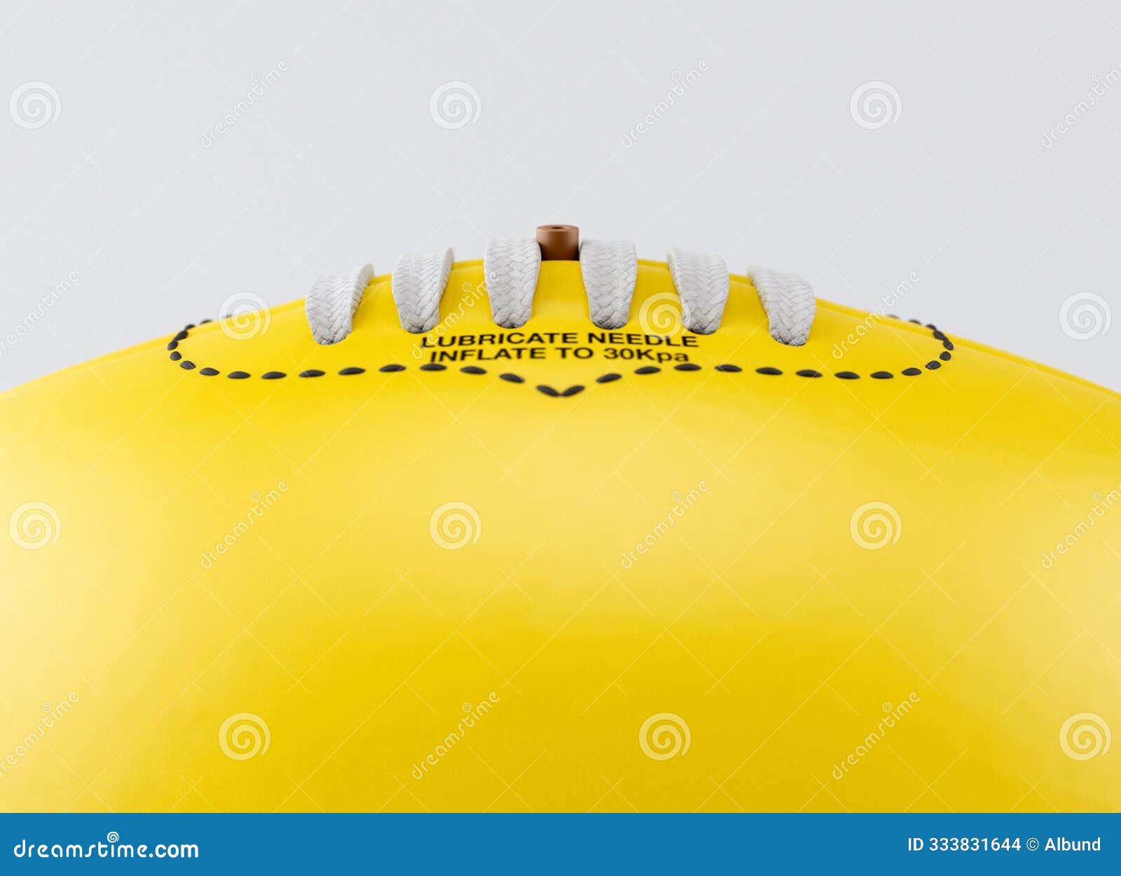 Aussie Rules Football Sports Ball And Light Trail From Stadium Royalty ...