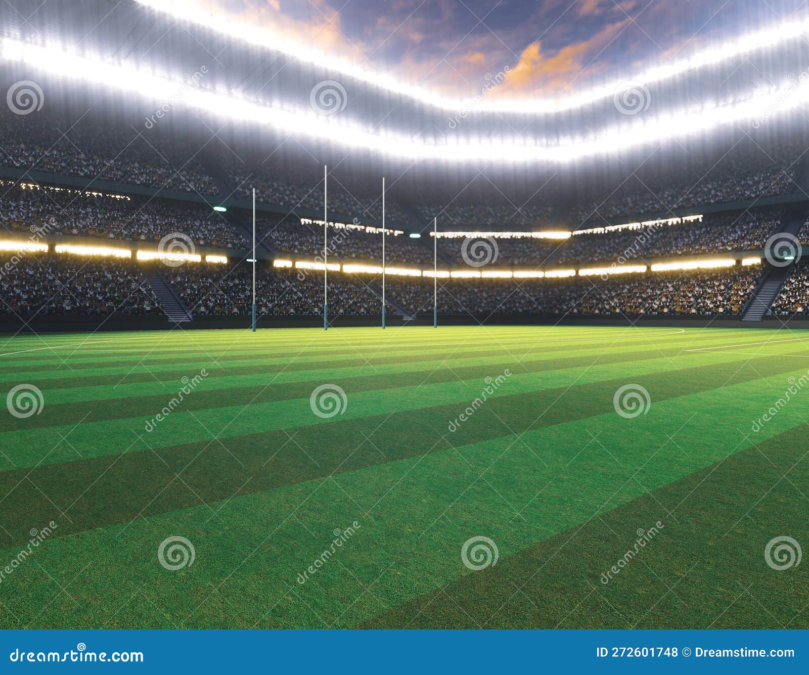 Aussie Rules Football Stadium Day Stock Photo | CartoonDealer.com ...