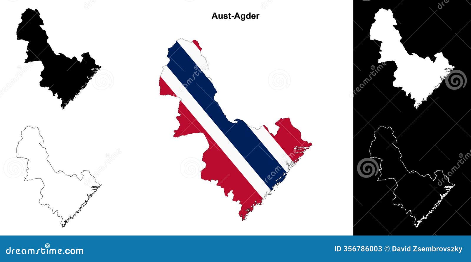 Aust-Agder Norway Silhouette Map With Transparent Background Cartoon ...