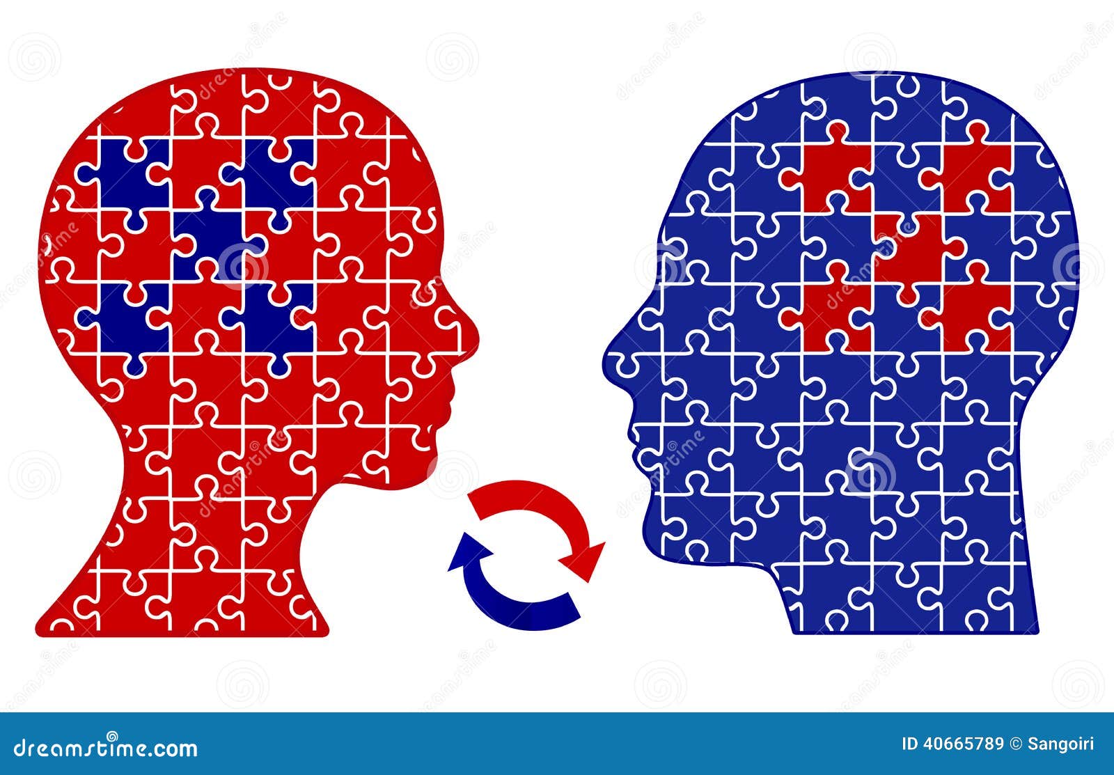 Austausch von Gedanken stock abbildung. Illustration von teamarbeit ...