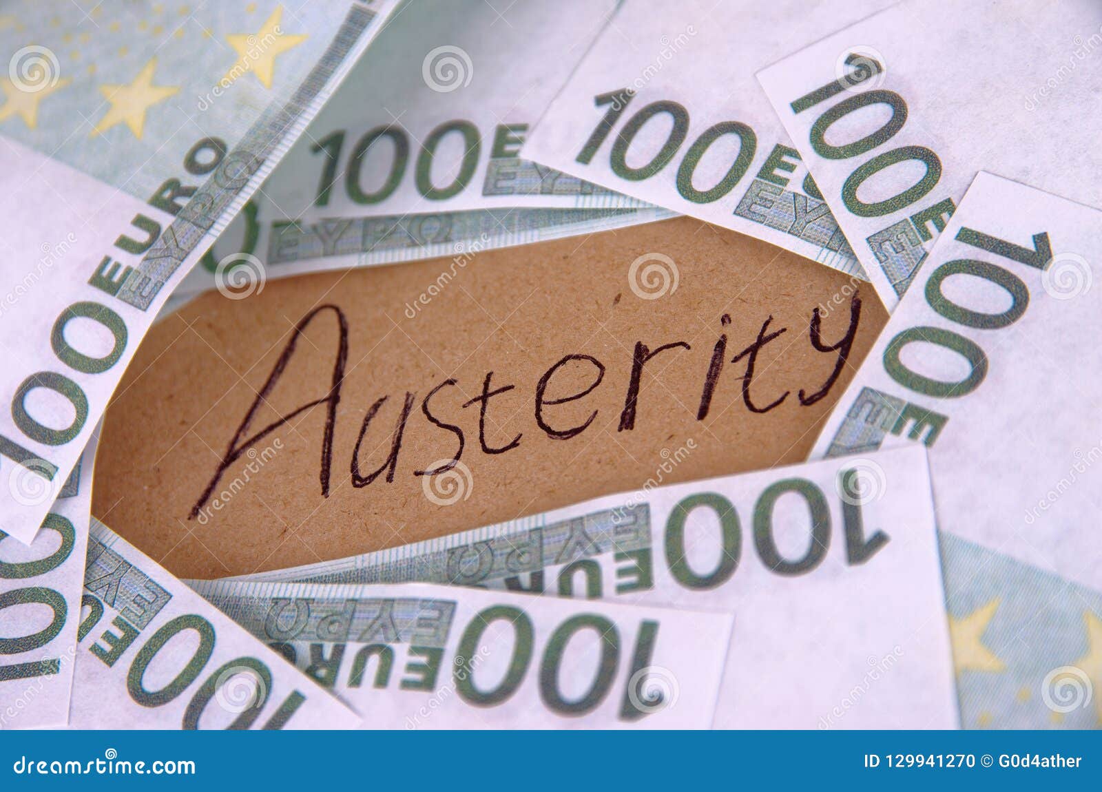 Austerity stock photo. Image of money, text, financial - 129941270