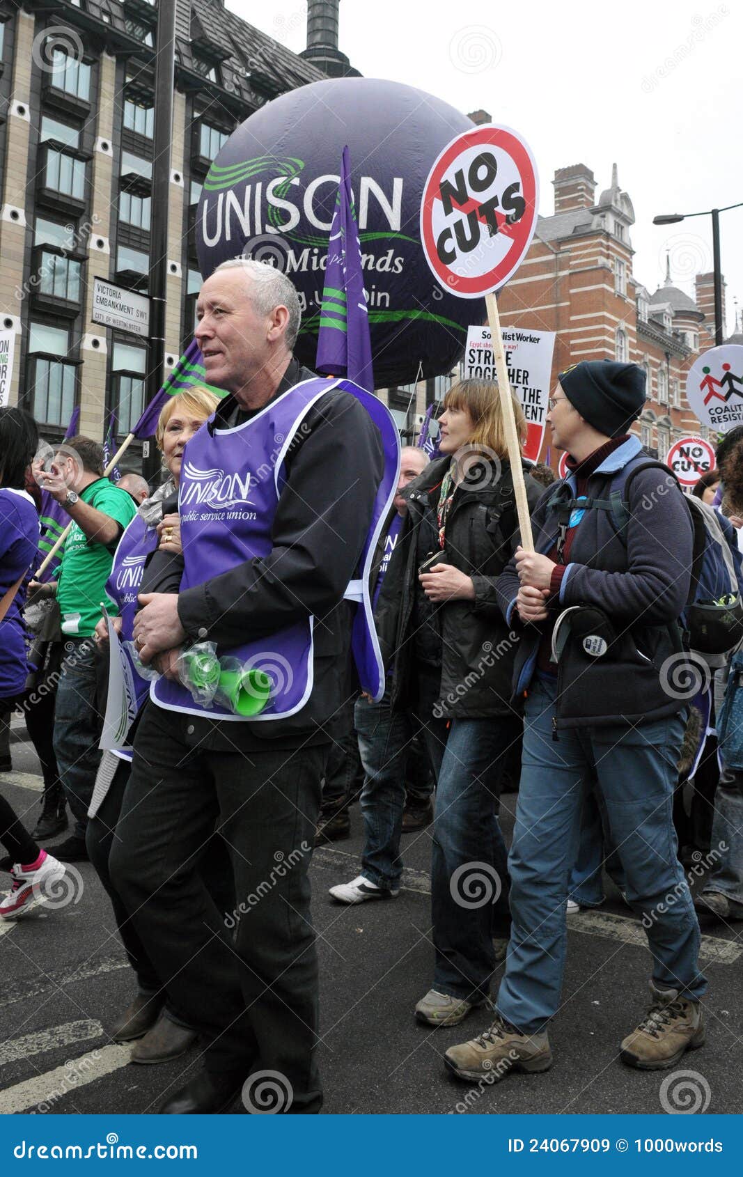 Austerity Protest in London Editorial Stock Image - Image of activists ...