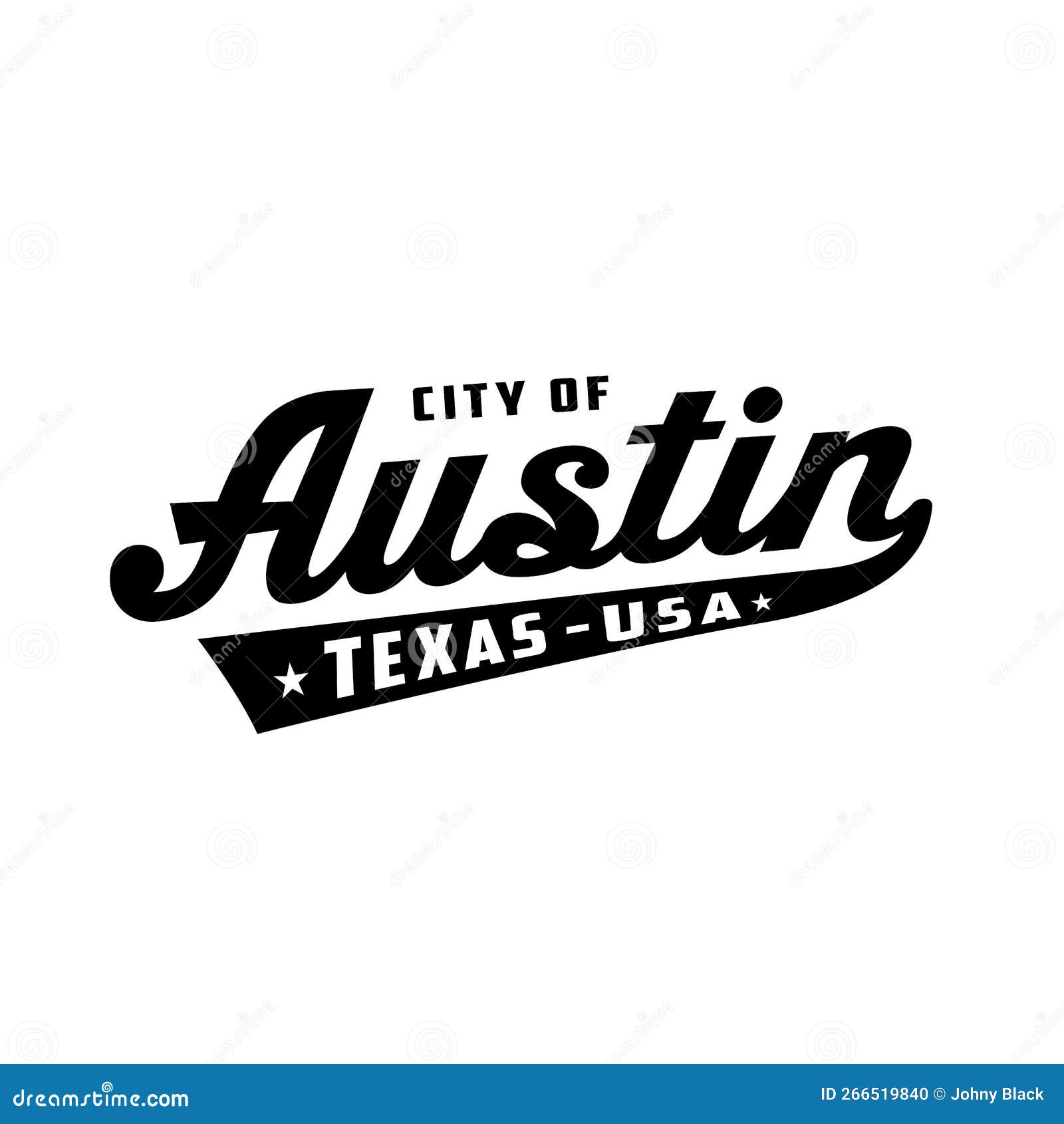 Austin Texas Lettering Design. Austin Typography Design. Vector and ...