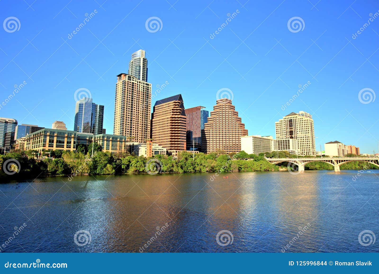 Austin Downtown Skyline stock photo. Image of district - 125996844