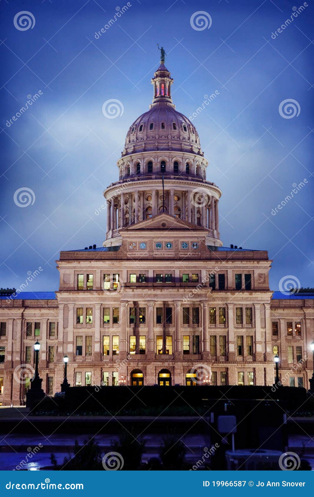 Austin Il Texas Campidoglio Immagine Stock - Immagine di penombra ...