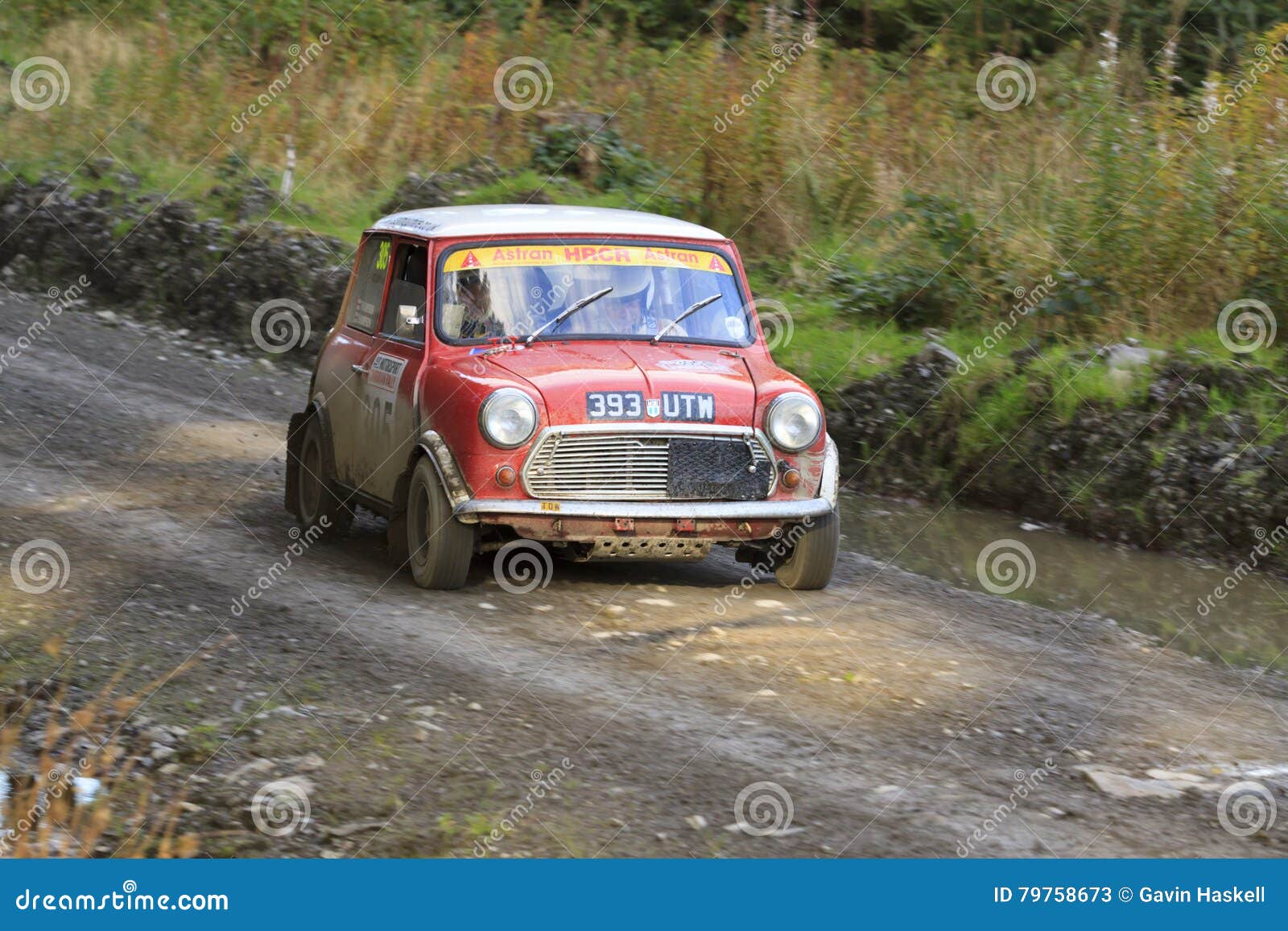 Austin Mini rally car editorial stock photo. Image of gravel - 79758673