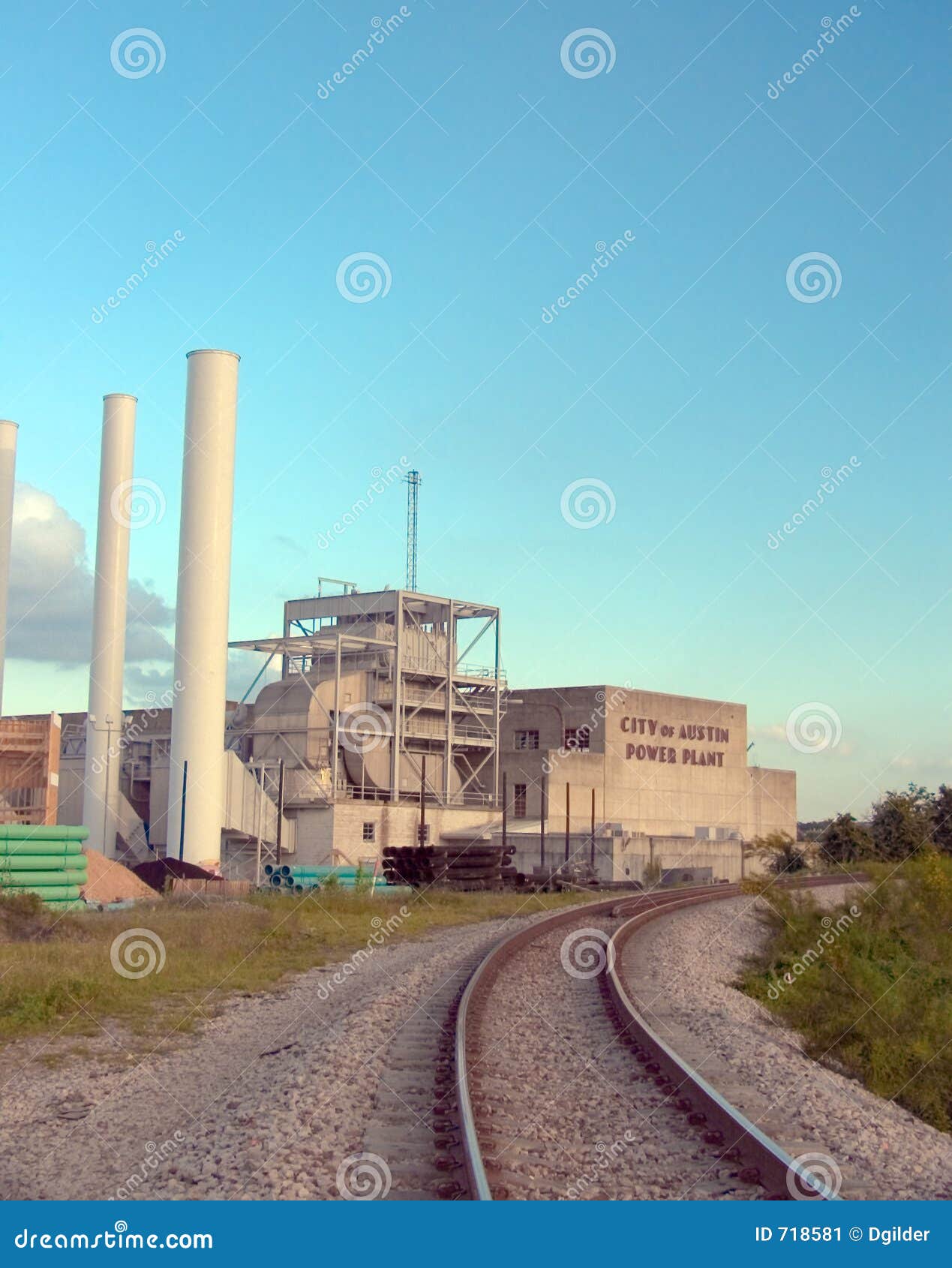Austin power plant stock image. Image of electricity, plants - 718581