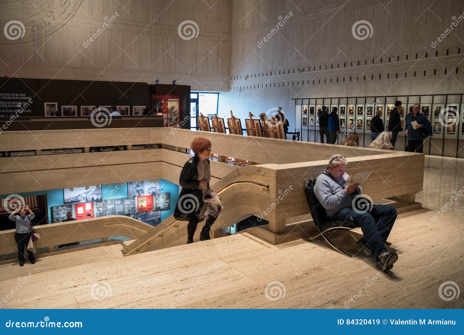 Austin Presidential Library Image stock éditorial - Image du intérieur ...