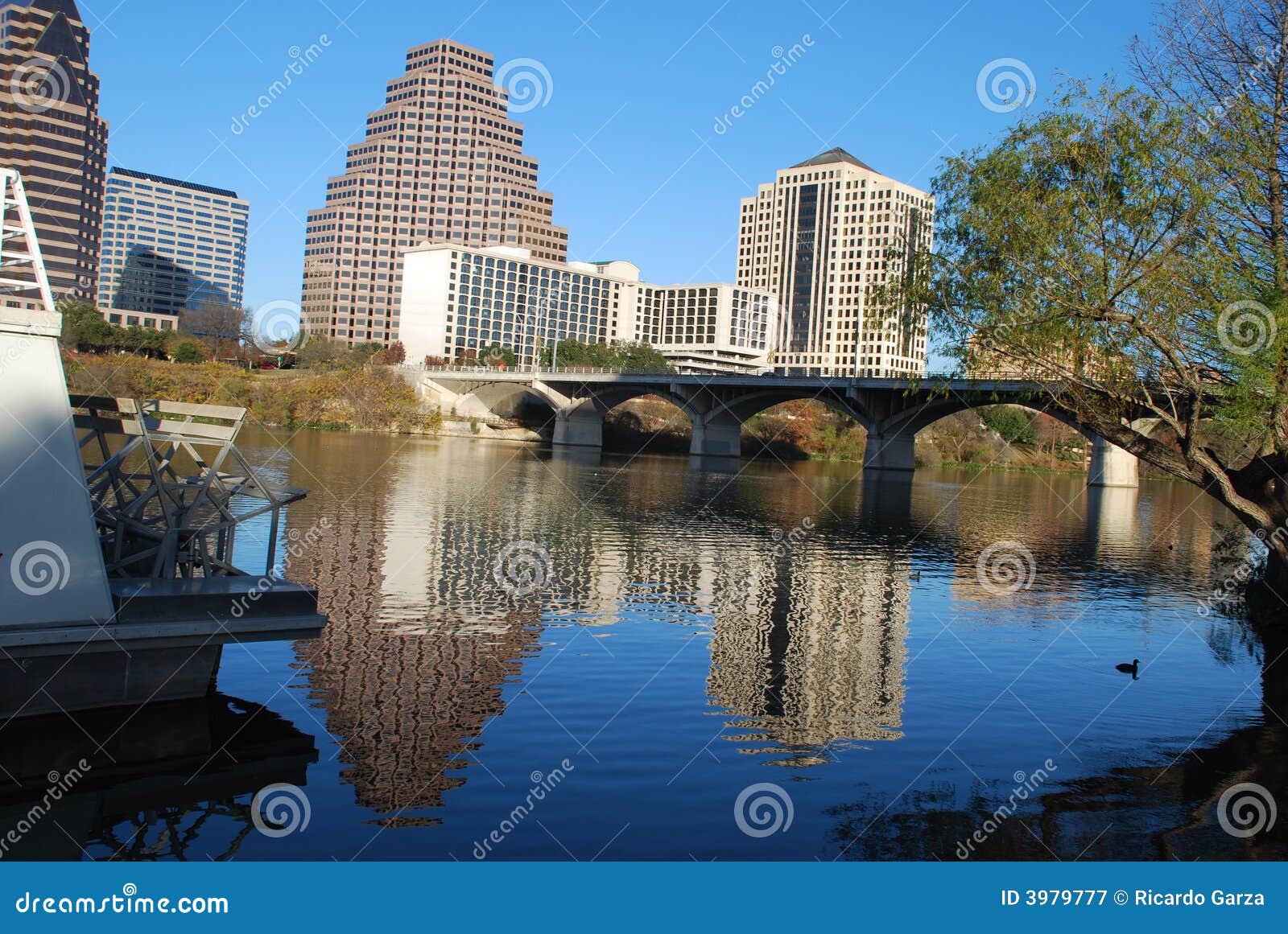 Austin River Life stock image. Image of riverboat, skyline - 3979777