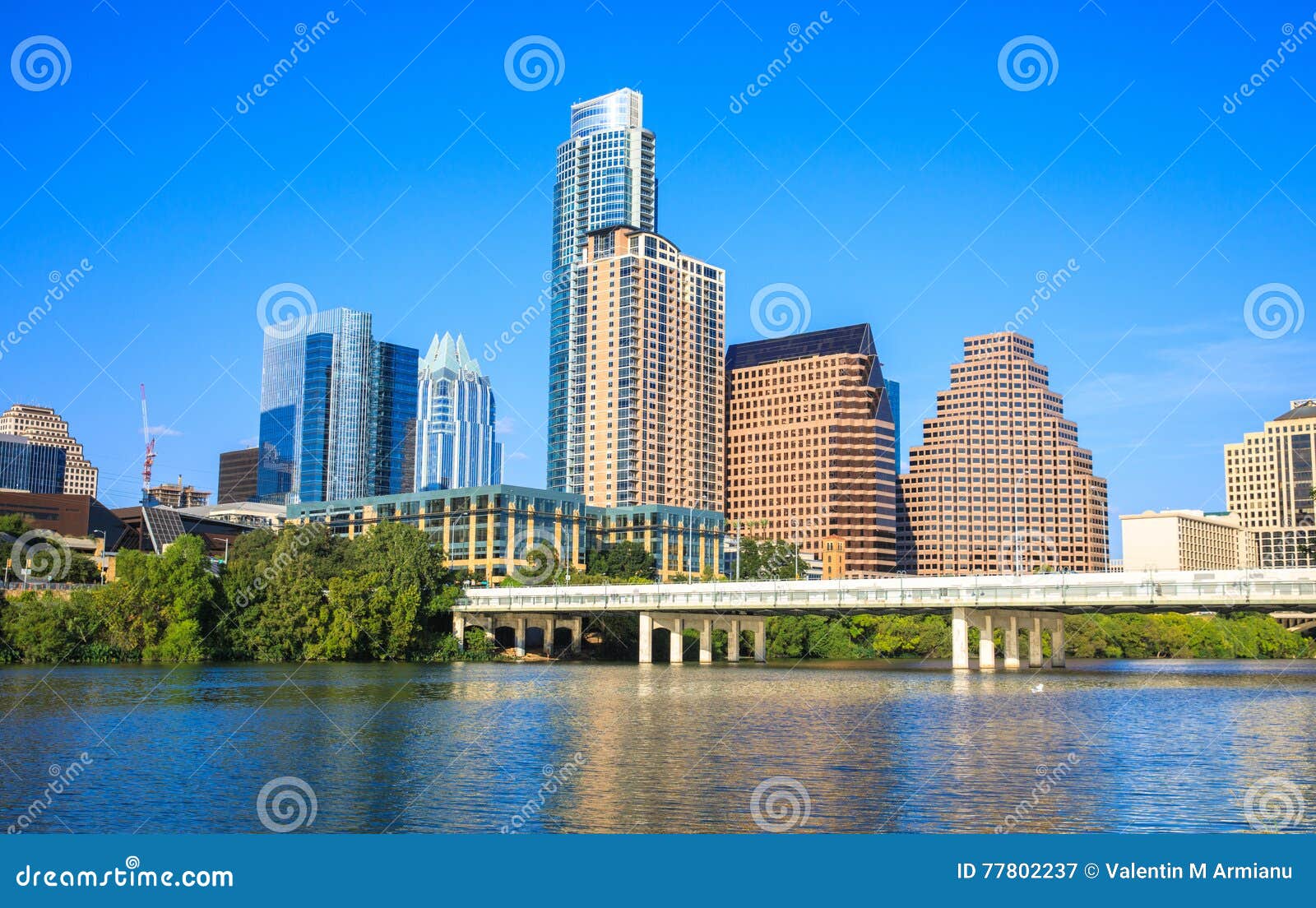 Austin Skyline imagem de stock. Imagem de cena, congresso - 77802237