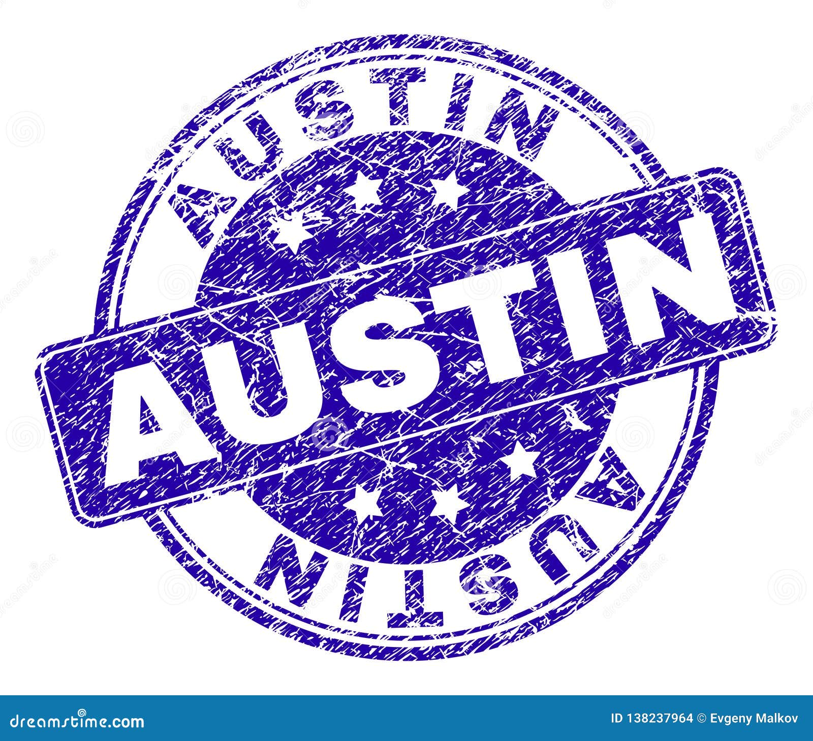 Scratched Textured AUSTIN Stamp Seal Stock Vector - Illustration of ...