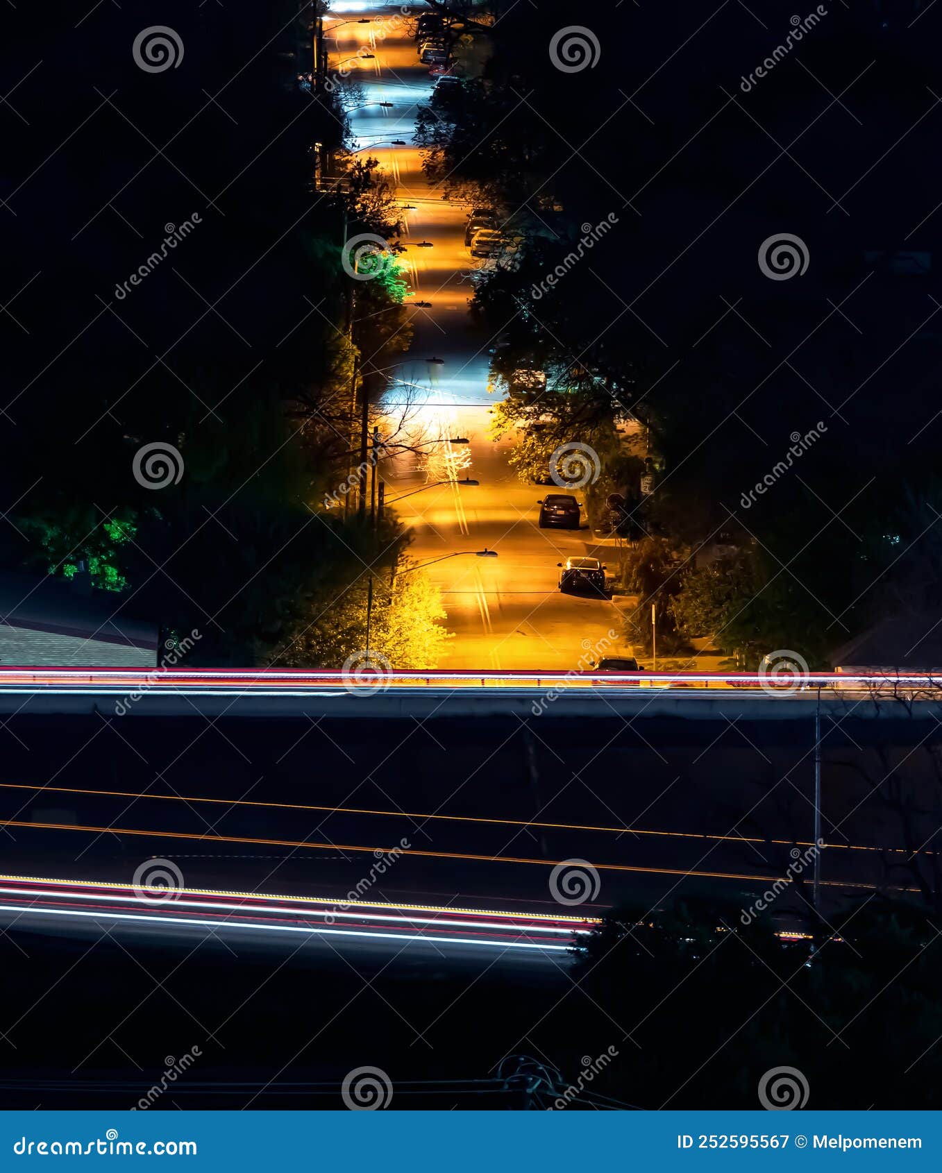 Austin Texas Busy Highways at Night Stock Image - Image of texas ...