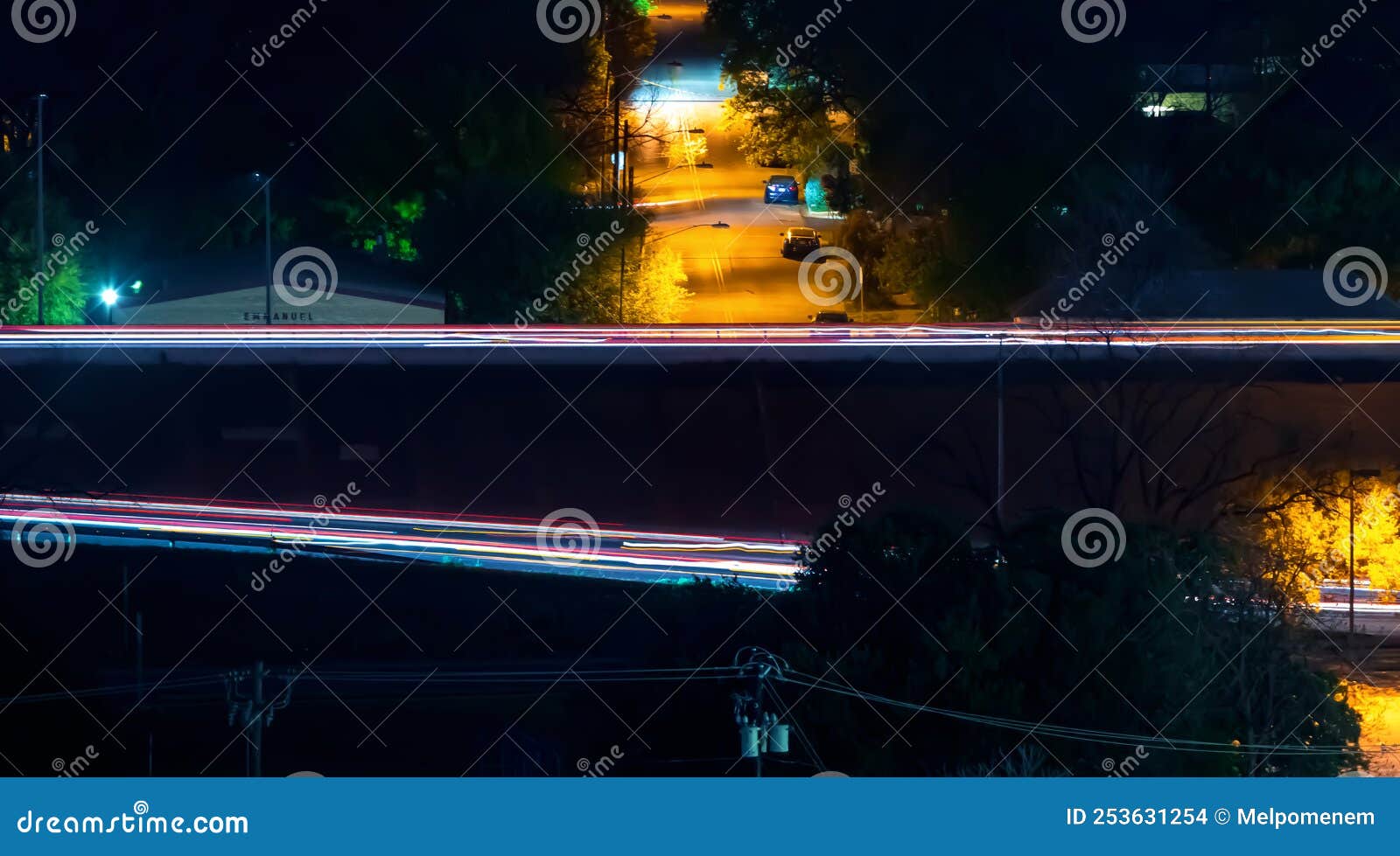 Austin Texas Busy Highways at Night Stock Photo - Image of skyline ...