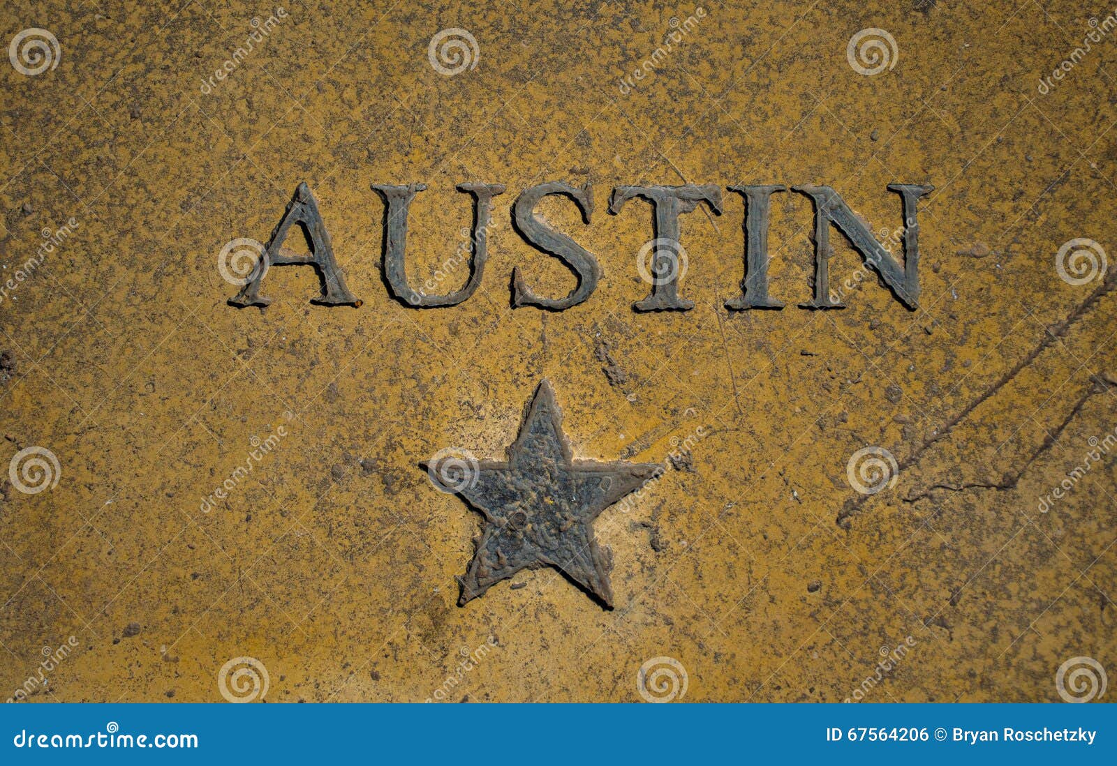 Austin Texas Capital City Star E Texas Icon Central Foto de Stock ...