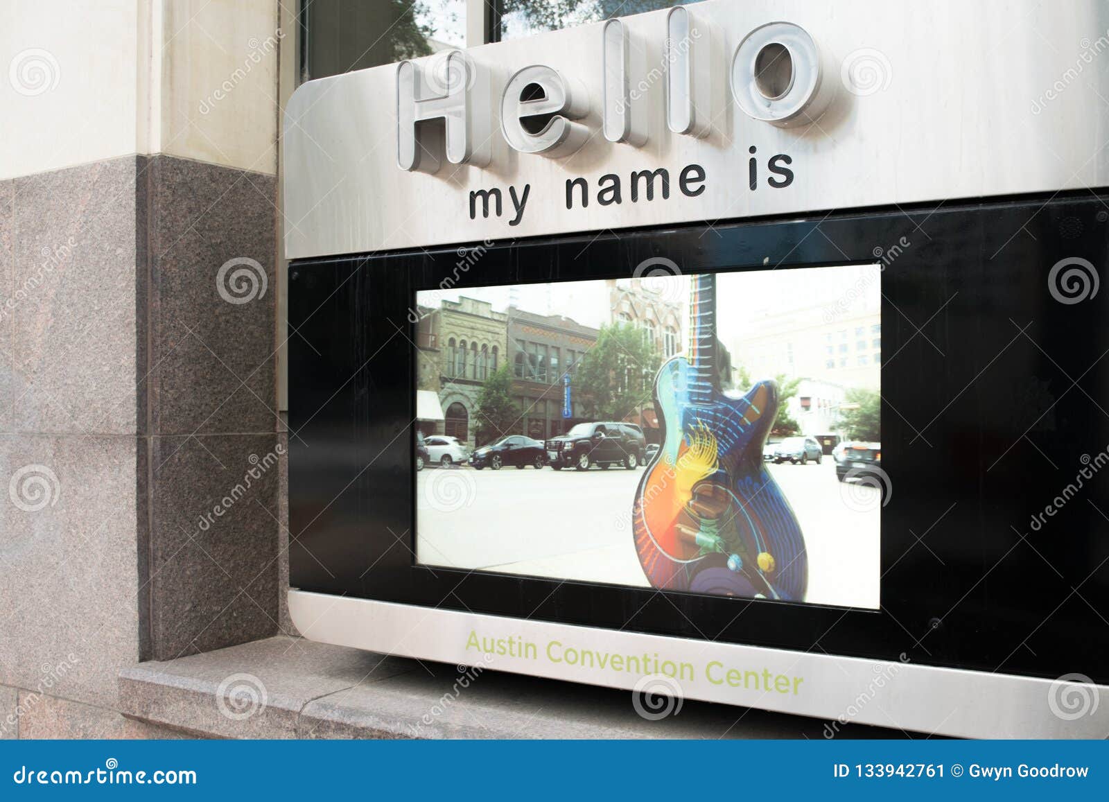 Austin Texas Convention Center Welcome Sign Foto editorial - Imagen de ...