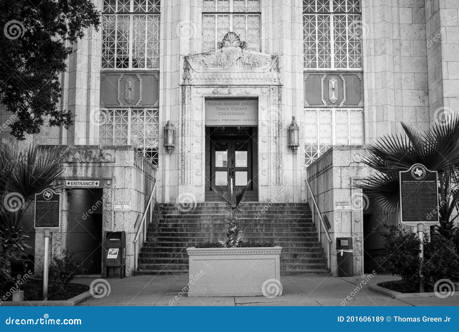 Austin Texas Courthouse in Downtown Editorial Stock Image - Image of ...