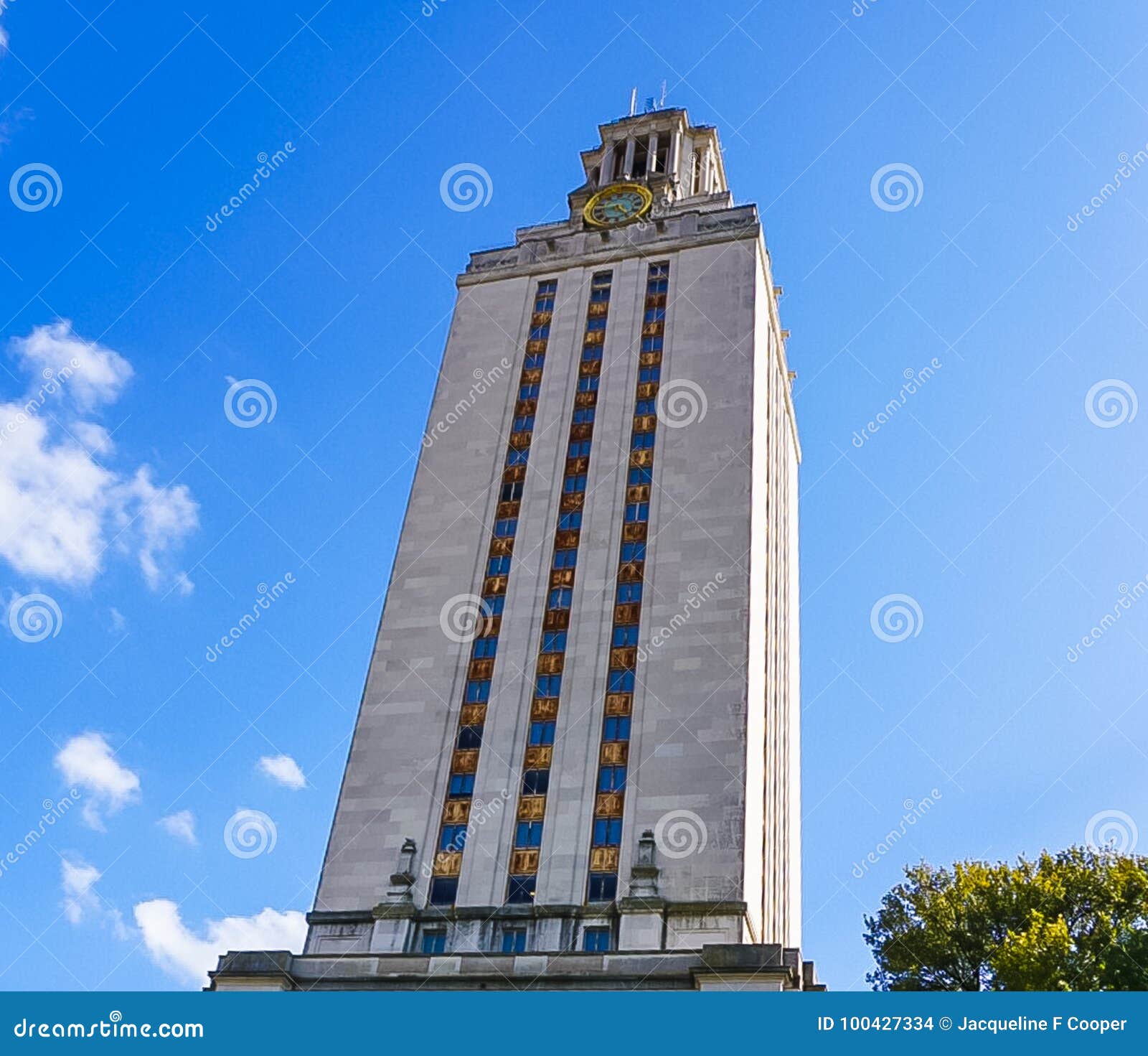 AUSTIN, TEXAS, EUA - 17 DE SETEMBRO DE 2017: a Torre Na Universidade Do ...