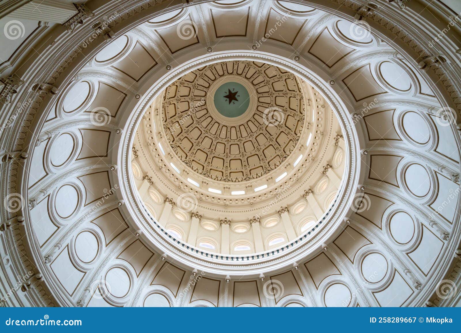 Austin, Texas - May 23, 2022: Inside the Rotunda of the Texas State ...