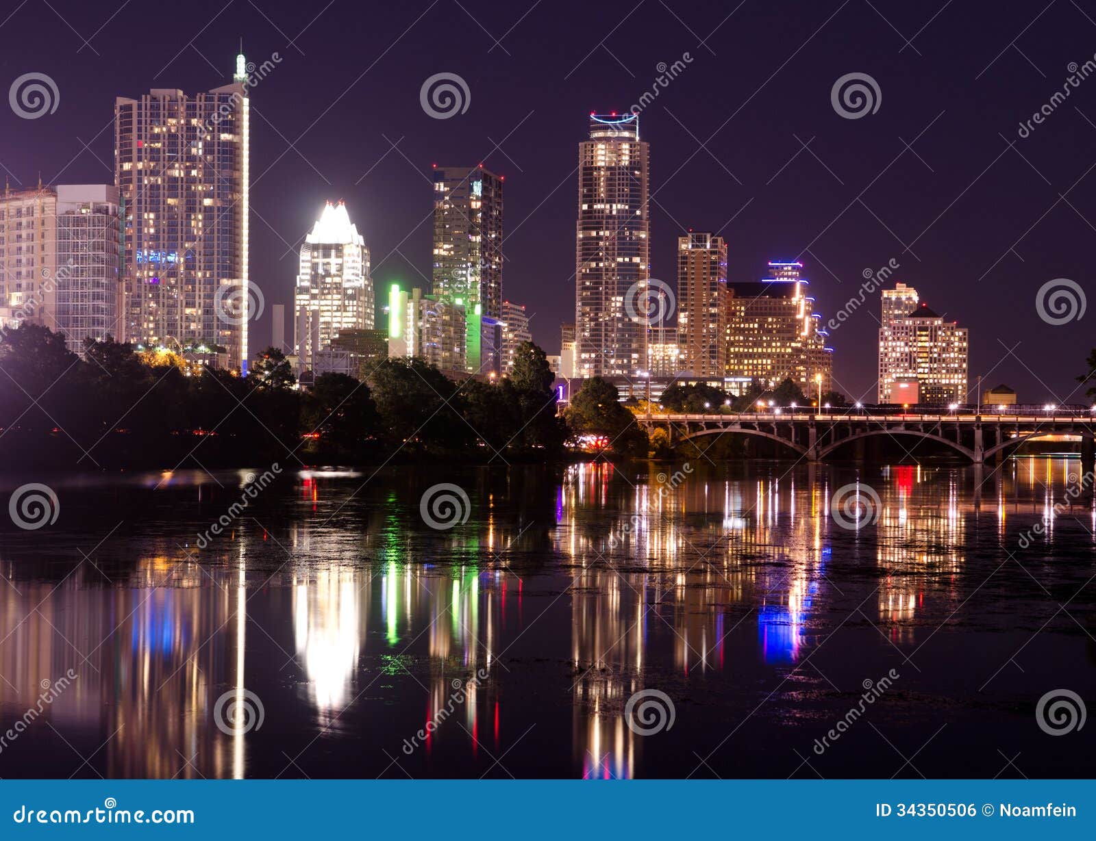 Austin Texas by night editorial photo. Image of congress - 34350506