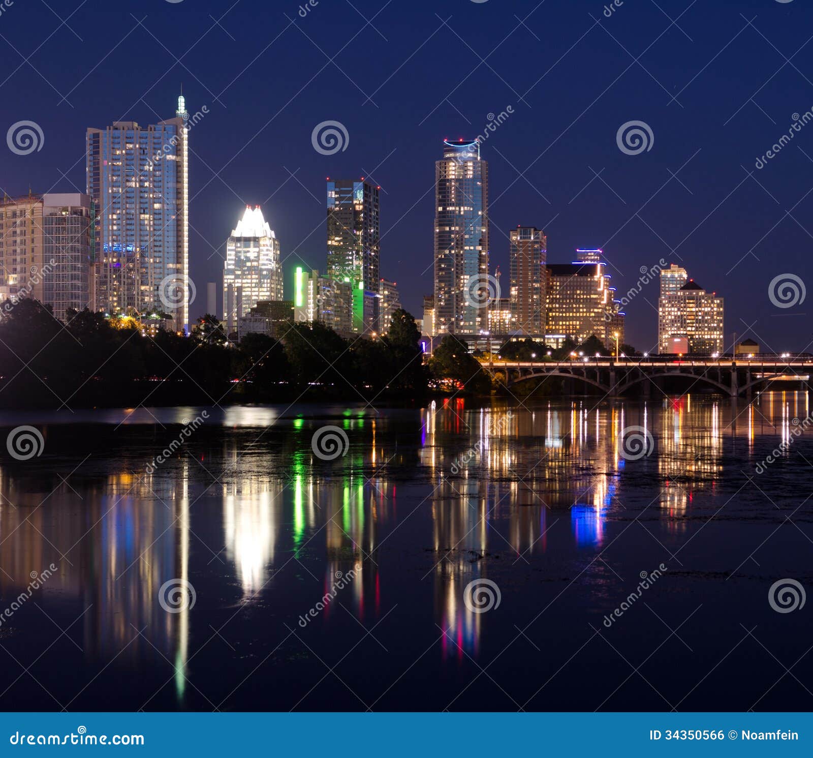 Austin Texas by night editorial photo. Image of famous - 34350566