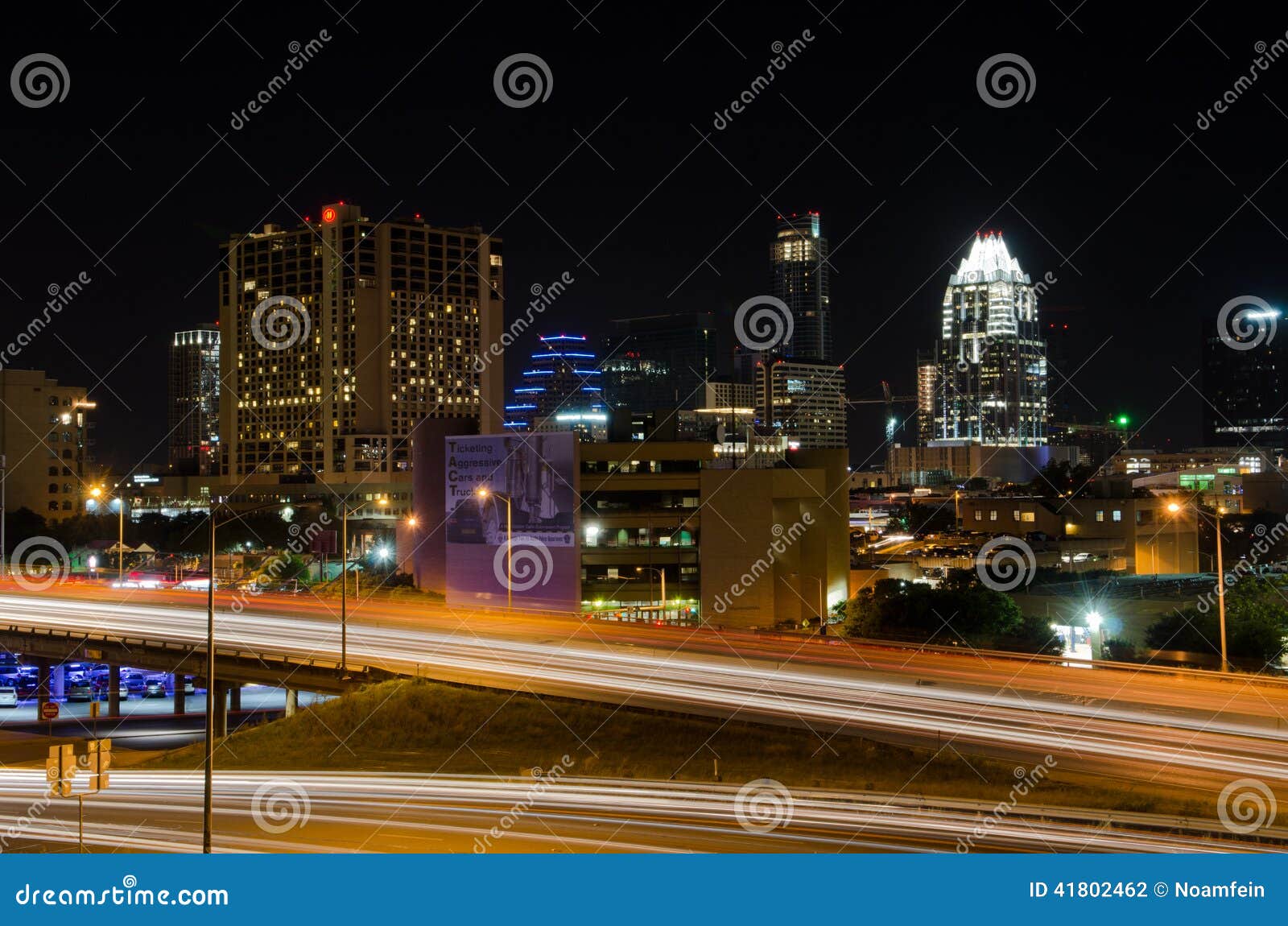 Austin Texas at night editorial photography. Image of dome - 41802462