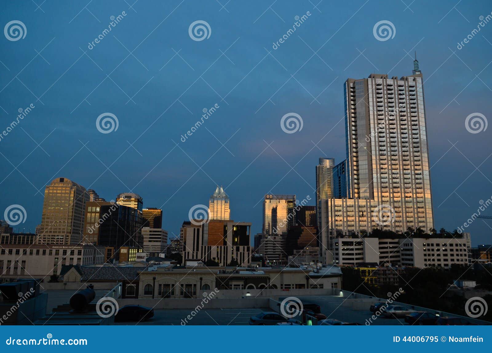 Austin Texas at sunset editorial image. Image of landmark - 44006795