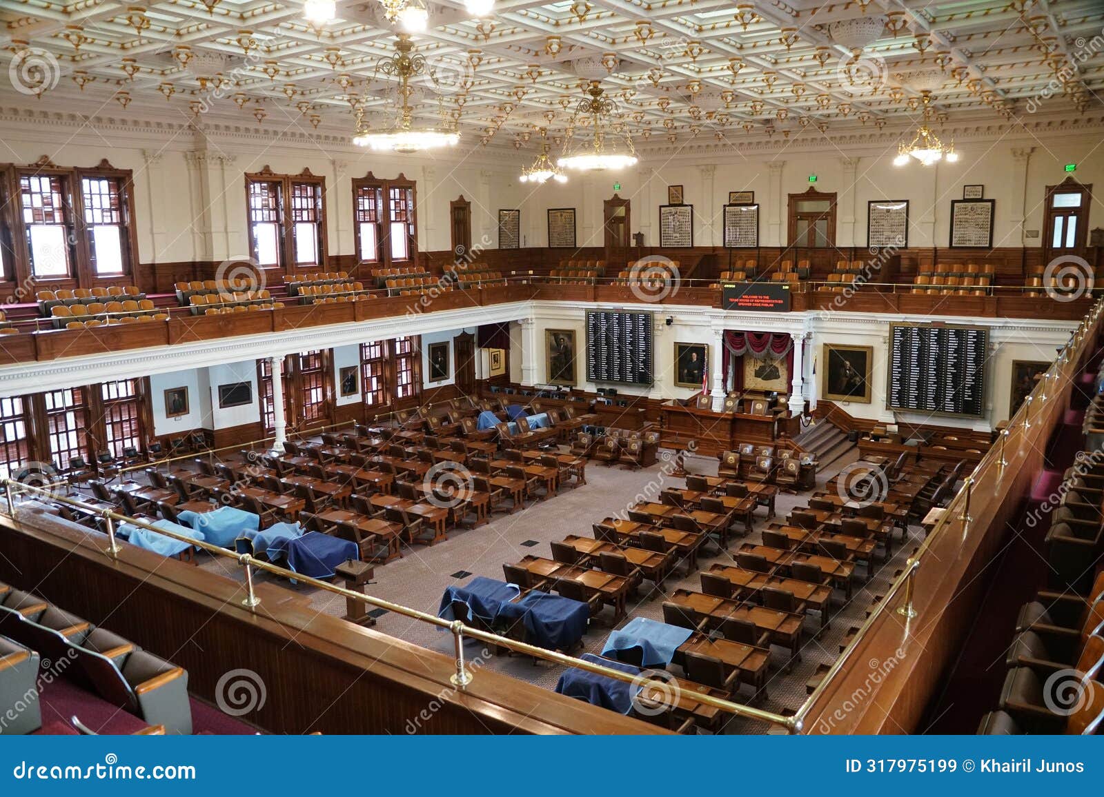 Austin, Texas, U.S - April 9, 2024 - the View Inside of the Texas House ...