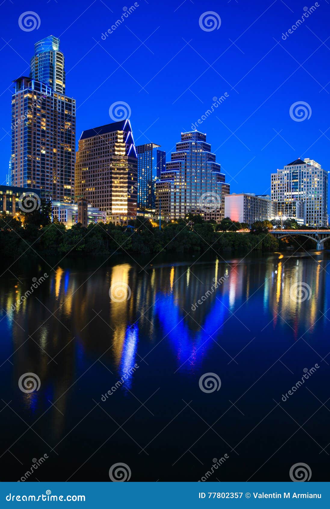 Austin Texas stock image. Image of night, austin, town - 77802357