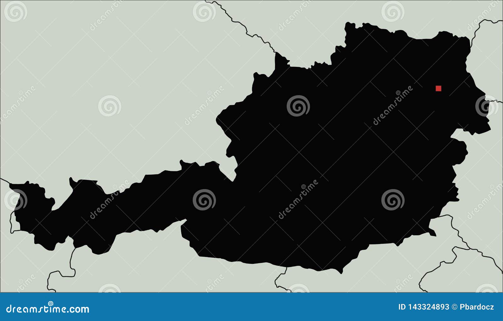 Austria - Highly Detailed Editable Political Map With Separated Layers ...