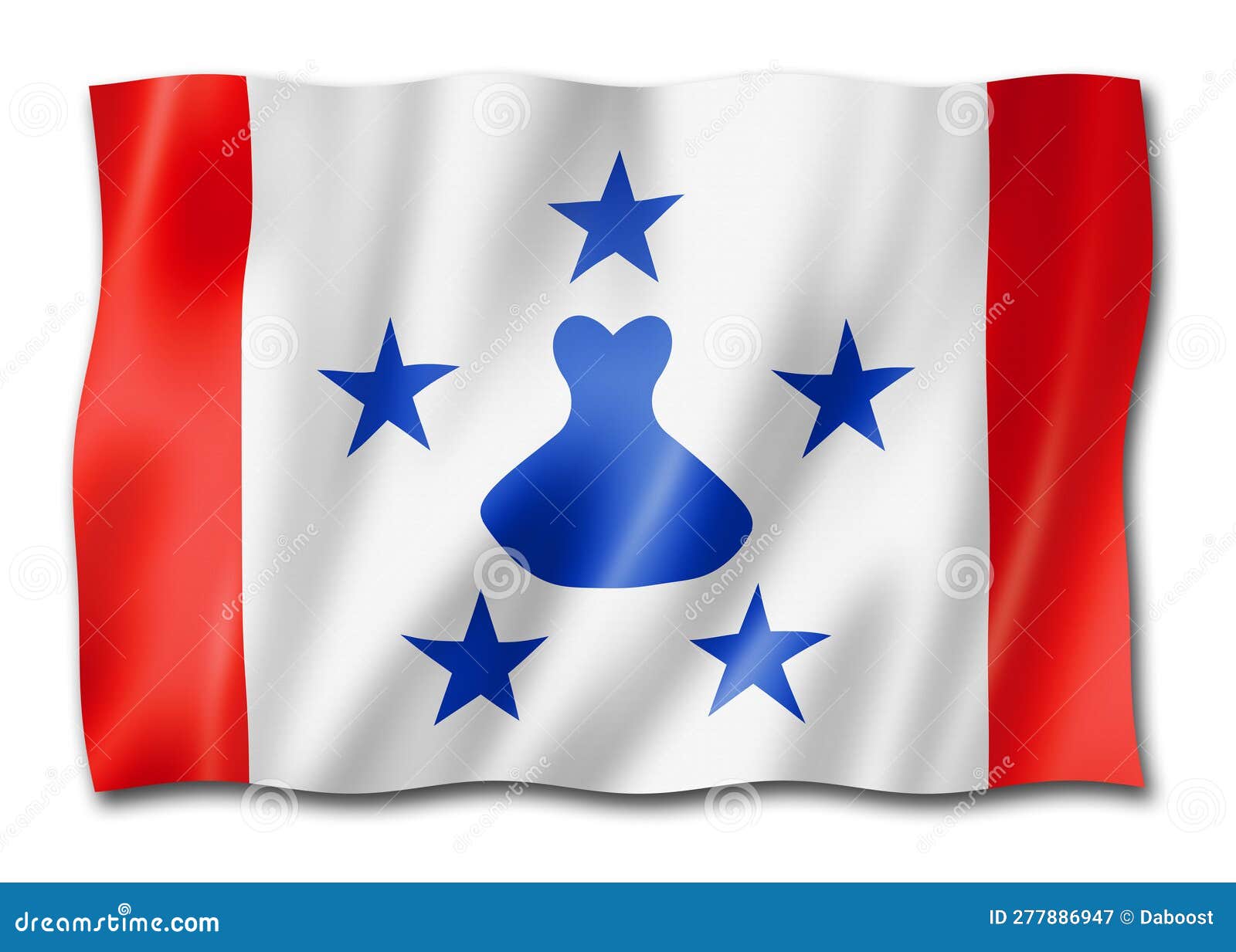Austral Islands Flag, French Polynesia Stock Illustration ...