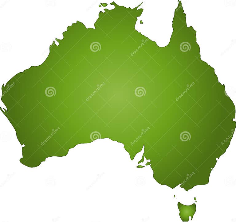 Australia stock vector. Illustration of border, frontier - 649989