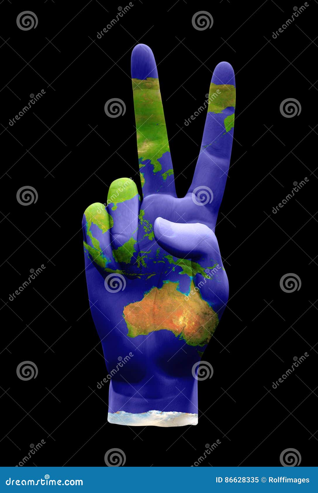 Australia Asia Peace Sign stock illustration. Illustration of concept ...
