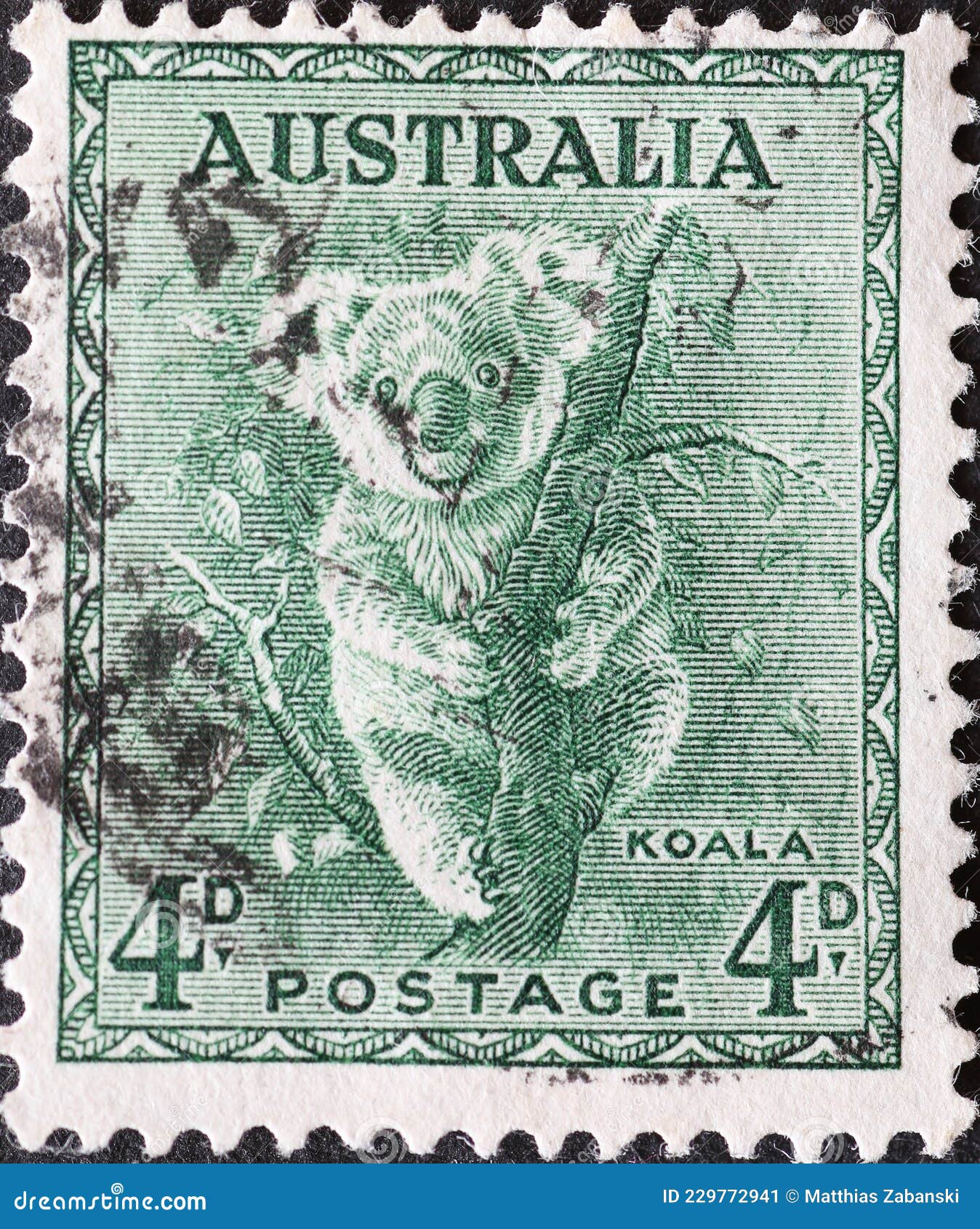 AUSTRALIA-CIRCA 1940 : a Post Stamp Printed in Australia Showing a ...