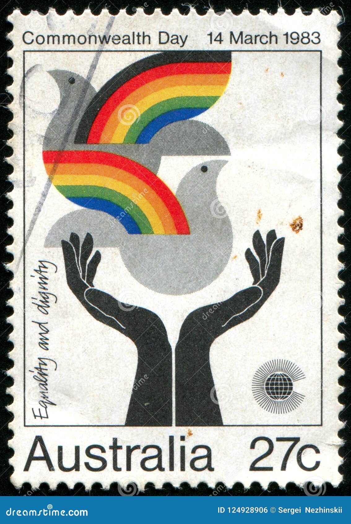 Postage stamp editorial photo. Image of feathers, dove - 124928906