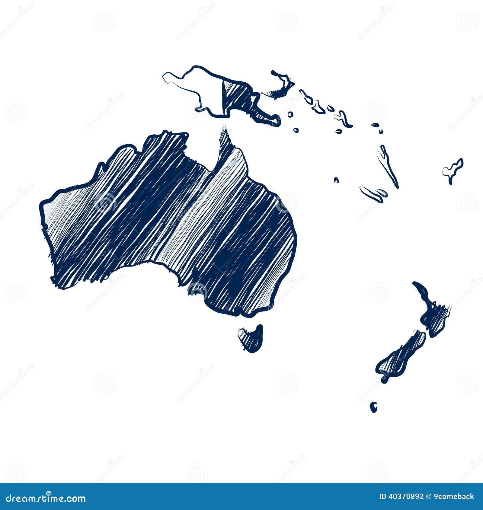 Australia Continent Vector Map | CartoonDealer.com #203019432