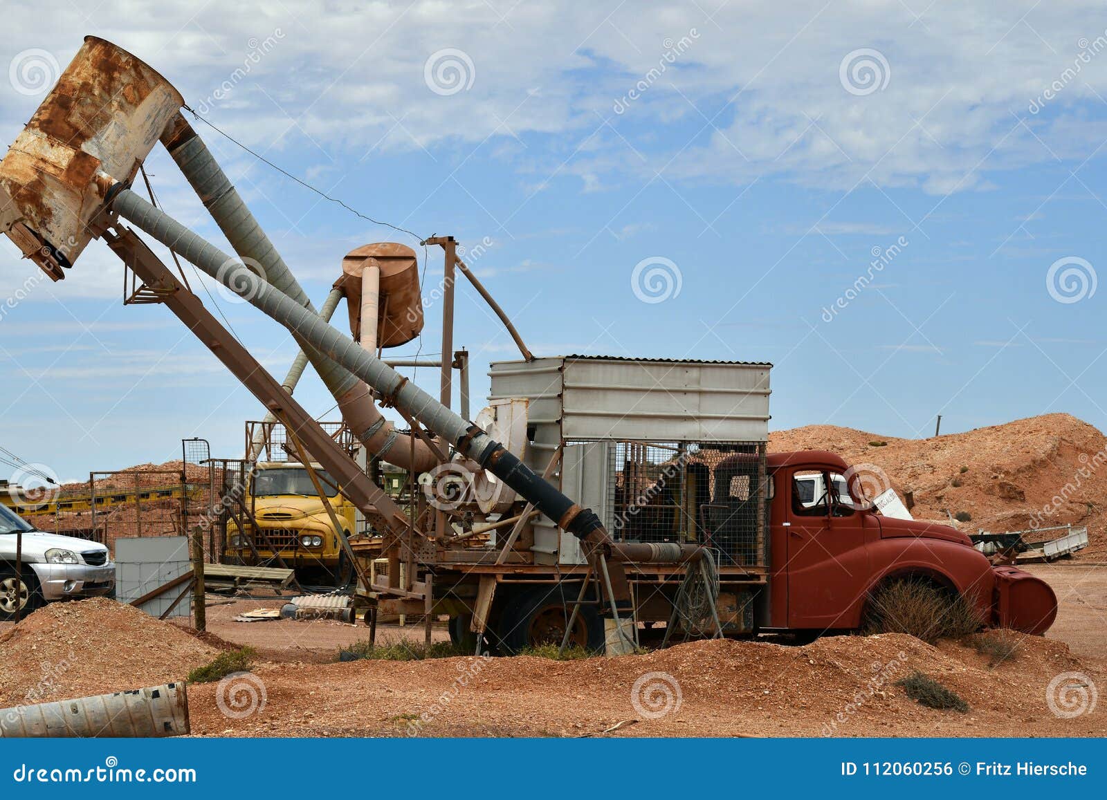 Australia, Coober Pedy, Mining Equipment Stock Photo - Image of ...