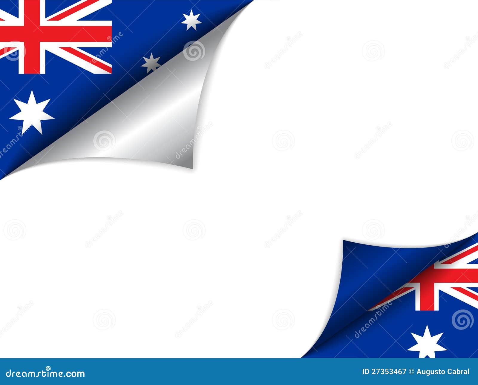 Australia Country Flag Turning Page Stock Vector - Illustration of ...