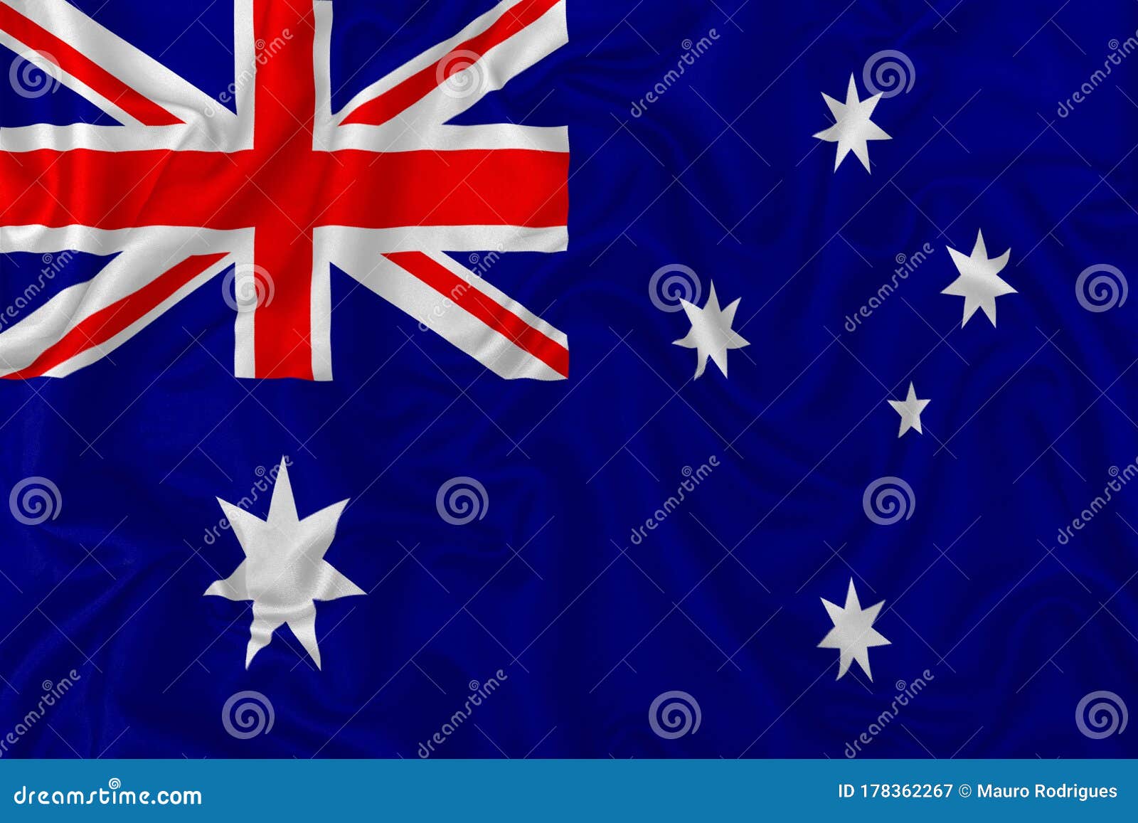 Australia country flag stock illustration. Illustration of nation ...