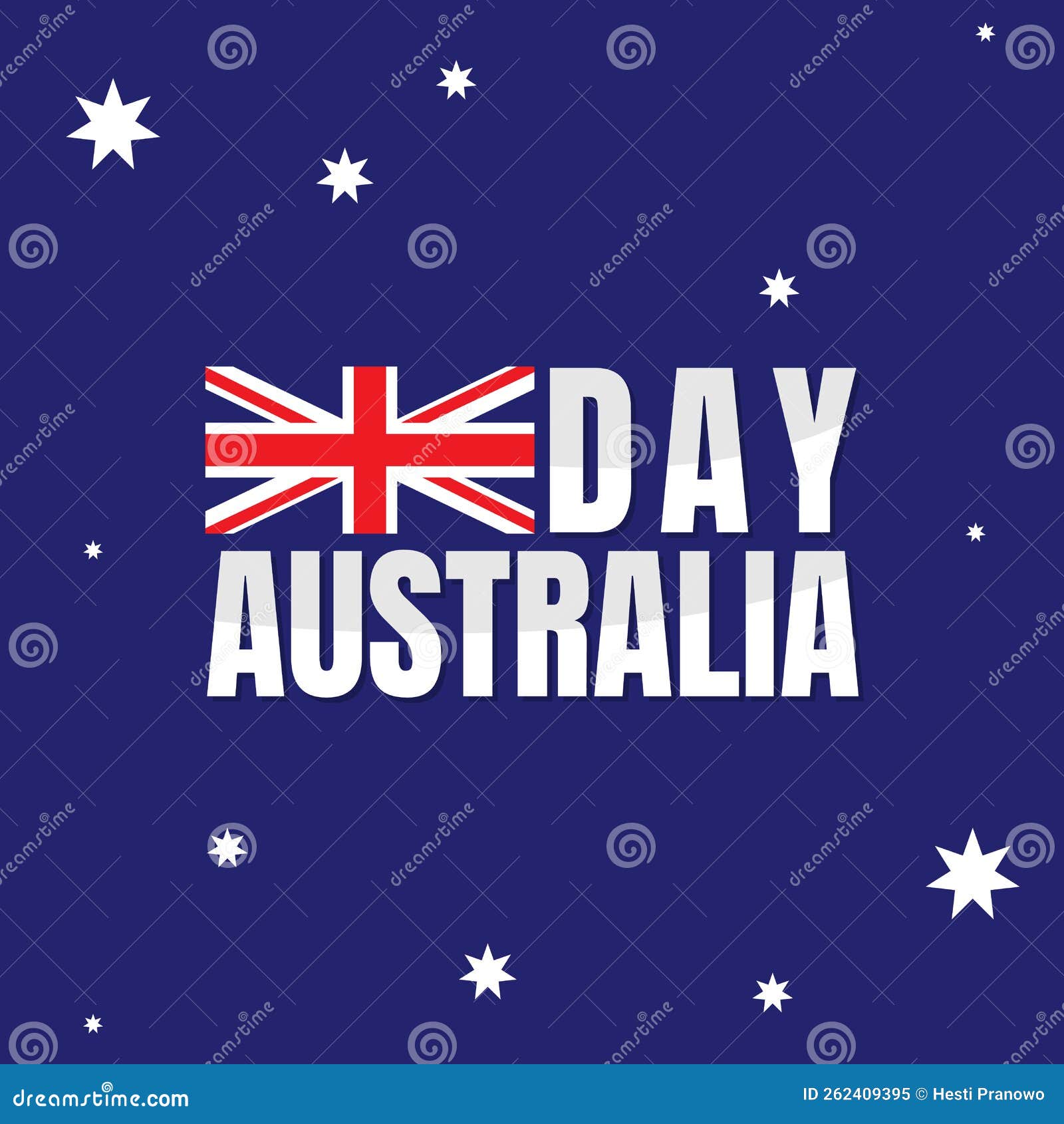 Australia Day Background Letter Shaped Flag Stock Vector - Illustration ...