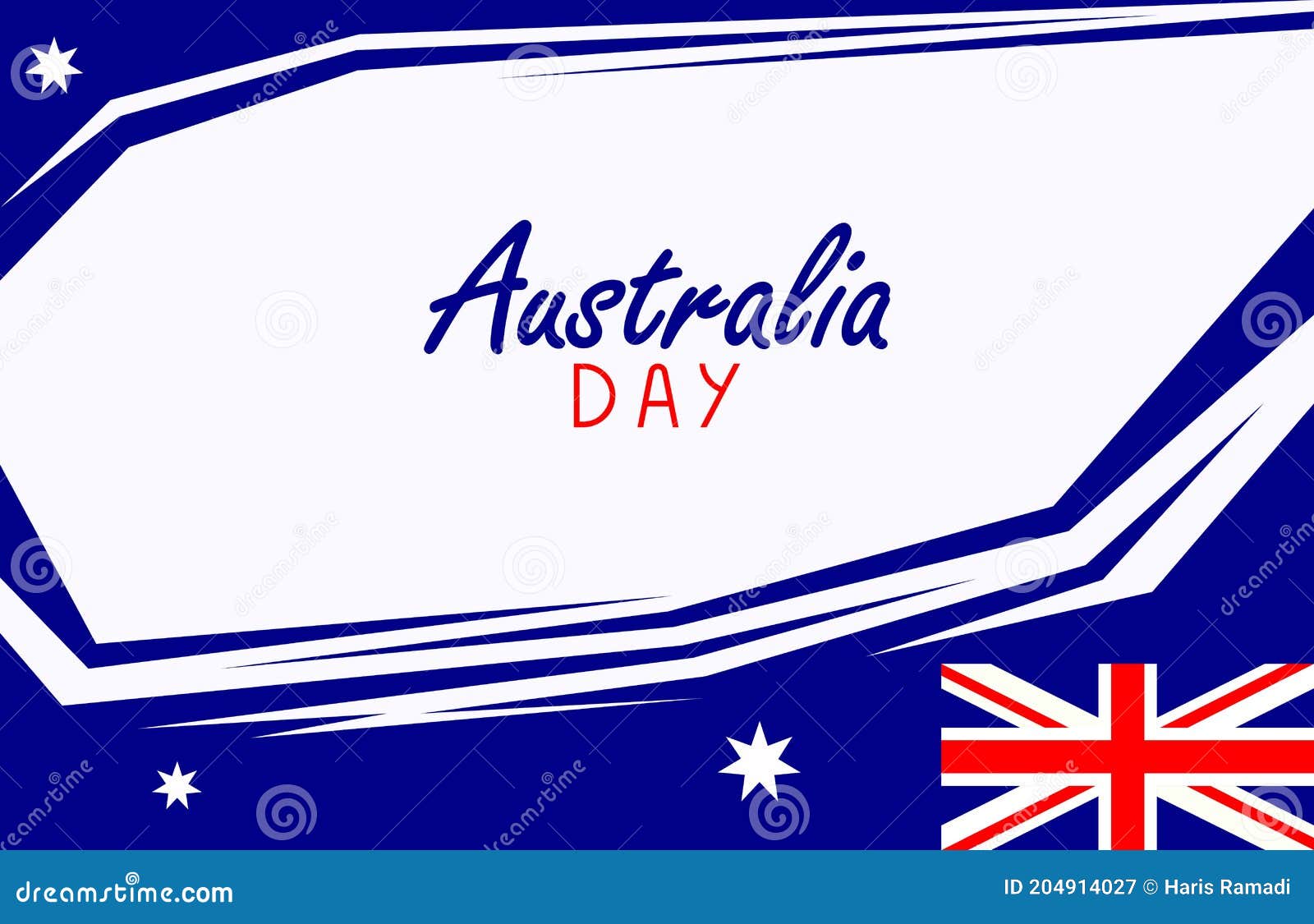 Australia Day Banner Template, Australia Day Banner Template Stock ...