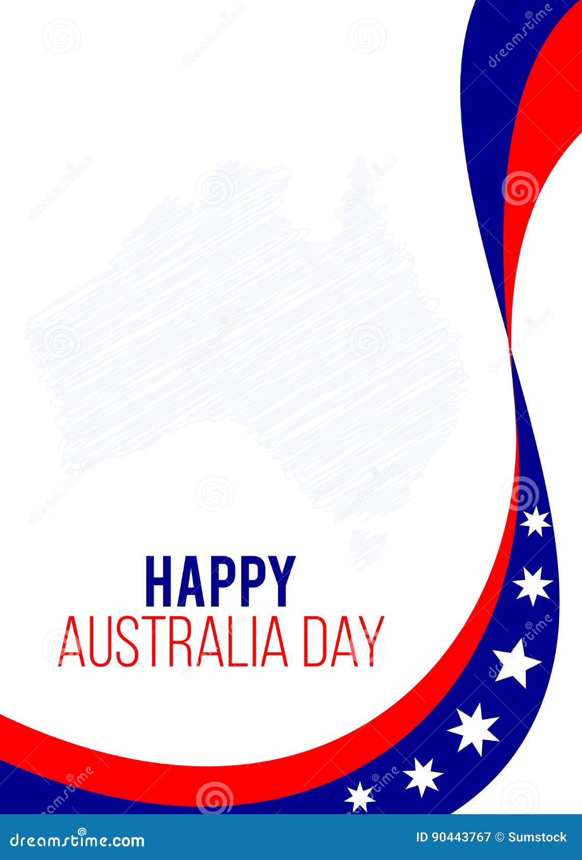 Australia Day Themed Poster Design Stock Vector - Illustration of ...