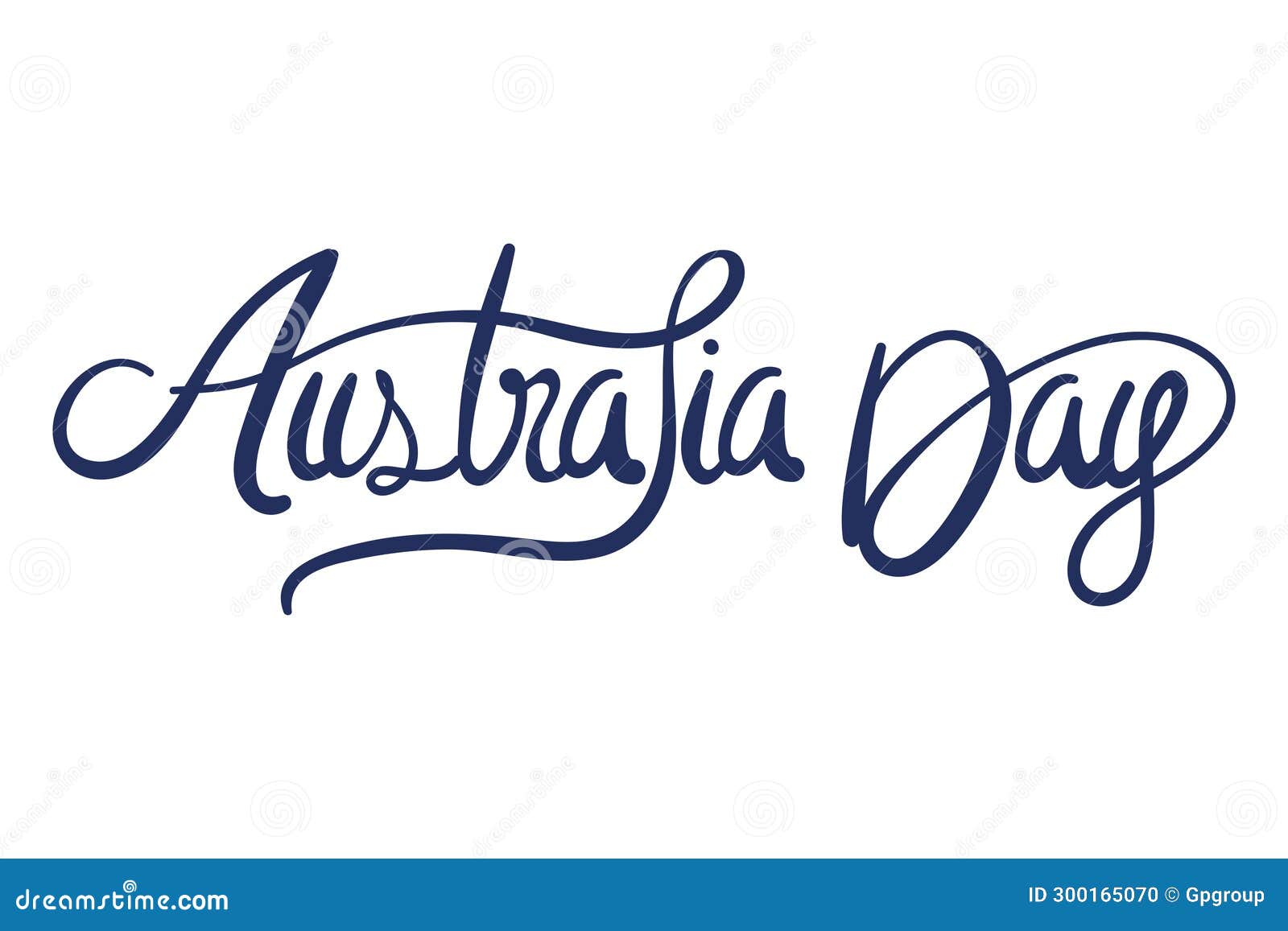Australia Day Typography Design Stock Vector - Illustration of ...