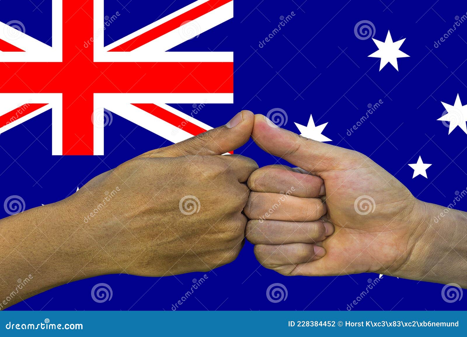 Australia Flag, Intergration of a Multicultural Group of Young People ... Australia Flag, Intergration of a Multicultural Group of Young People ...