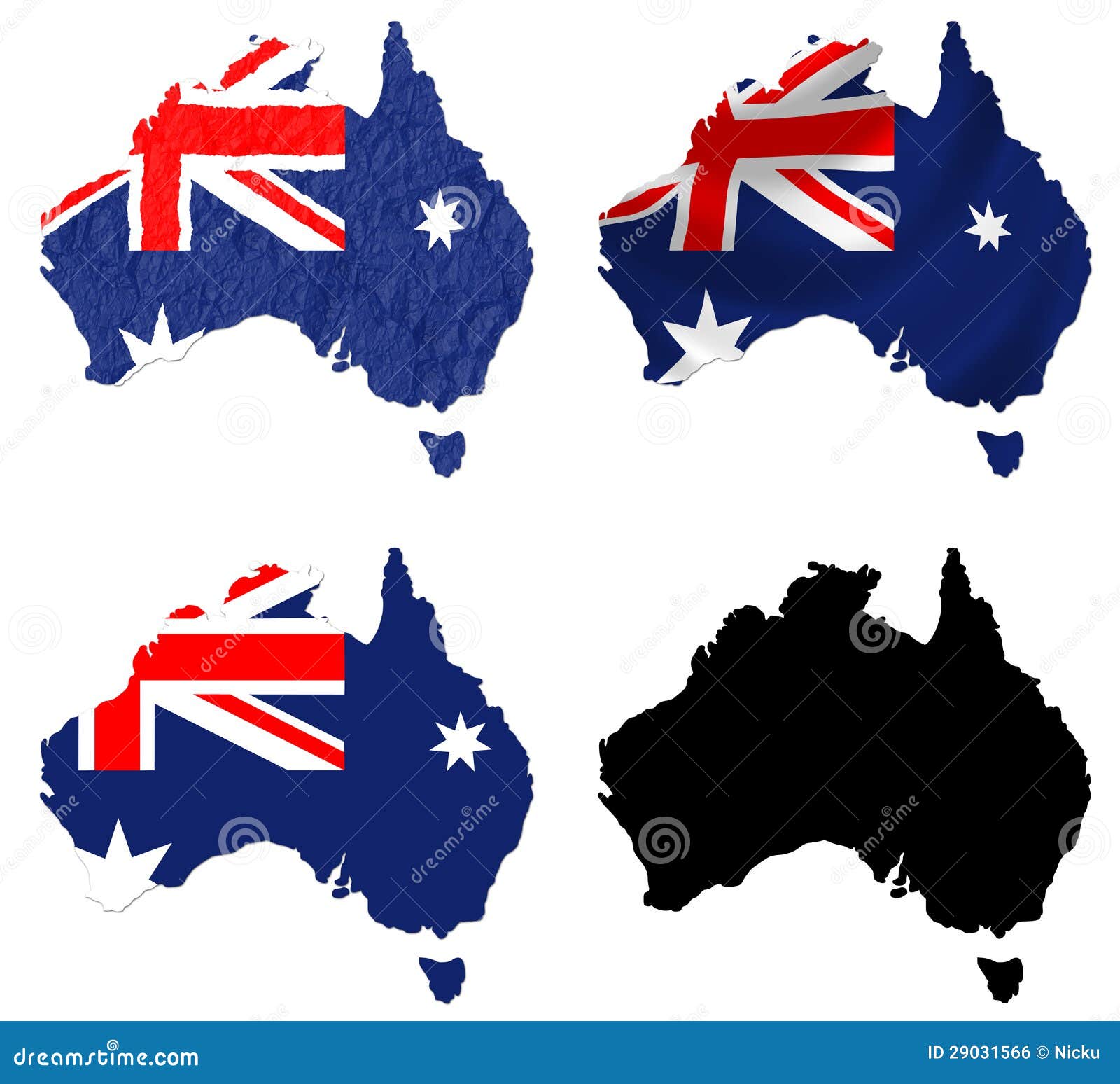 Australia Flag Over Map Collage Stock Illustration - Illustration of ...