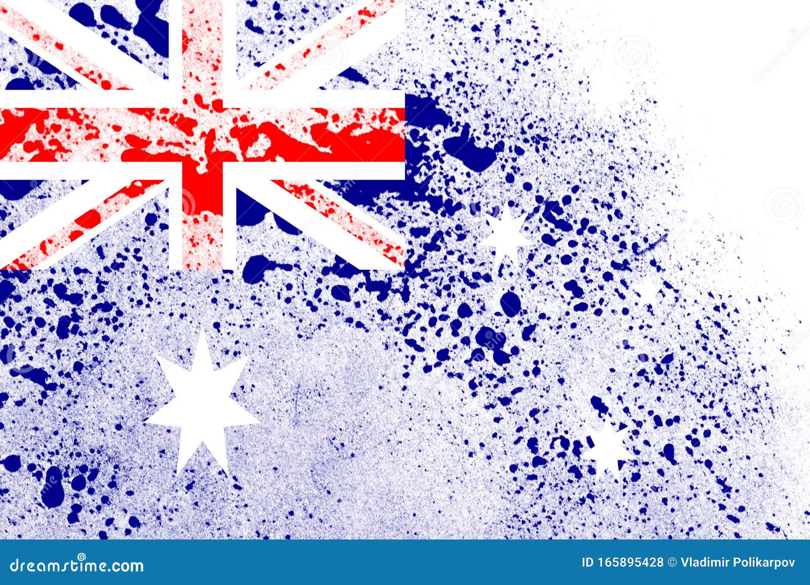 Australia Flag with Texture. Template for Design Stock Illustration ...