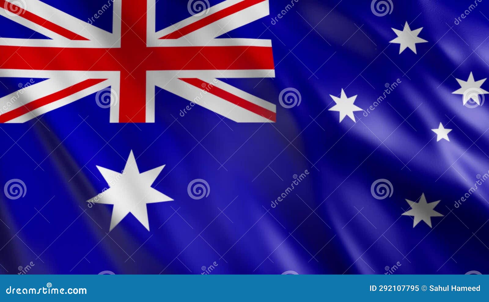 Australia Flag Video Animation with Seamless Loop Stock Video - Video ...