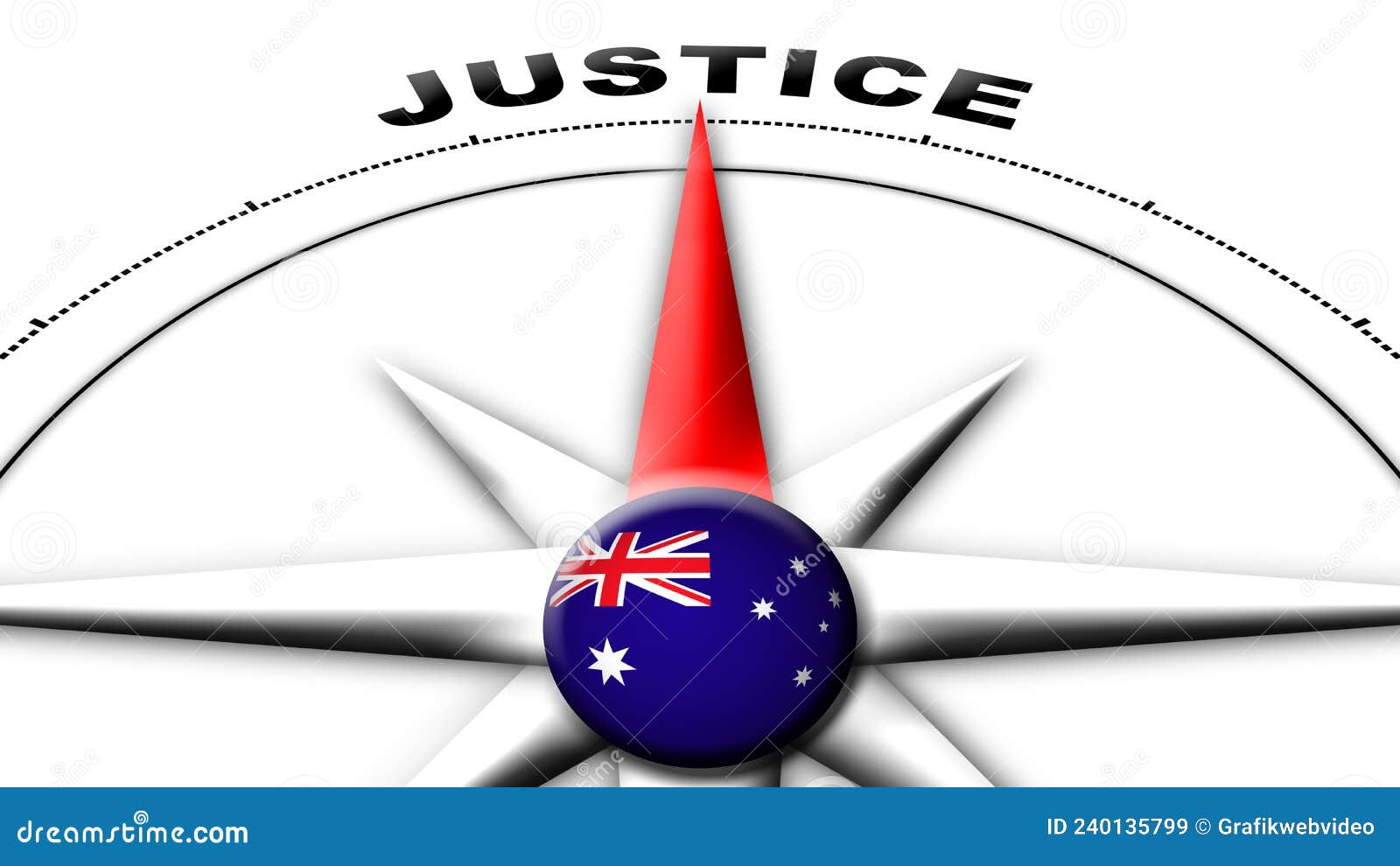 Australia Globe Sphere Flag and Compass Concept Justice Titles â€“ 3D ...